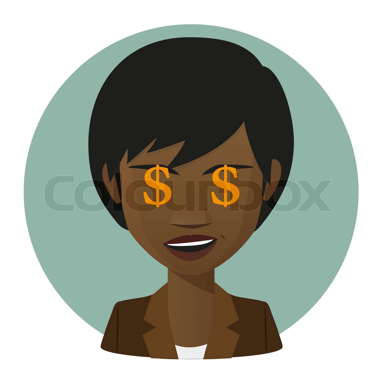 Avatar with a dollar sign | Stock vector | Colourbox