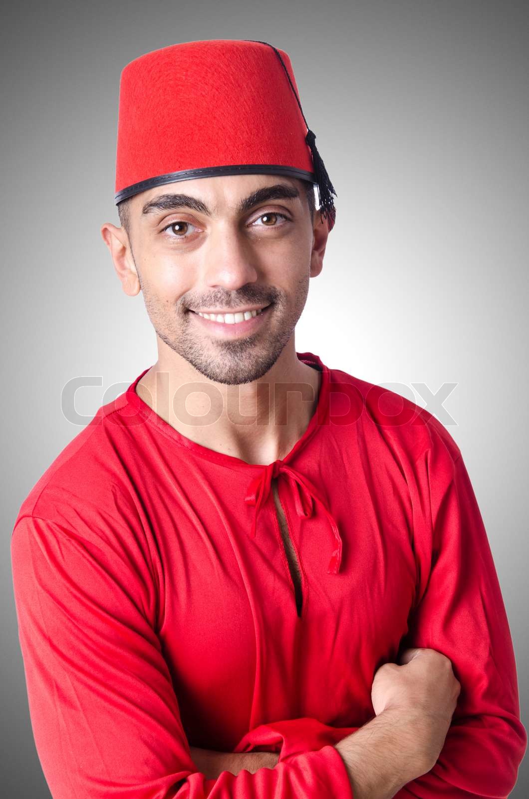 Man in traditional turkish hat and dress | Stock image | Colourbox