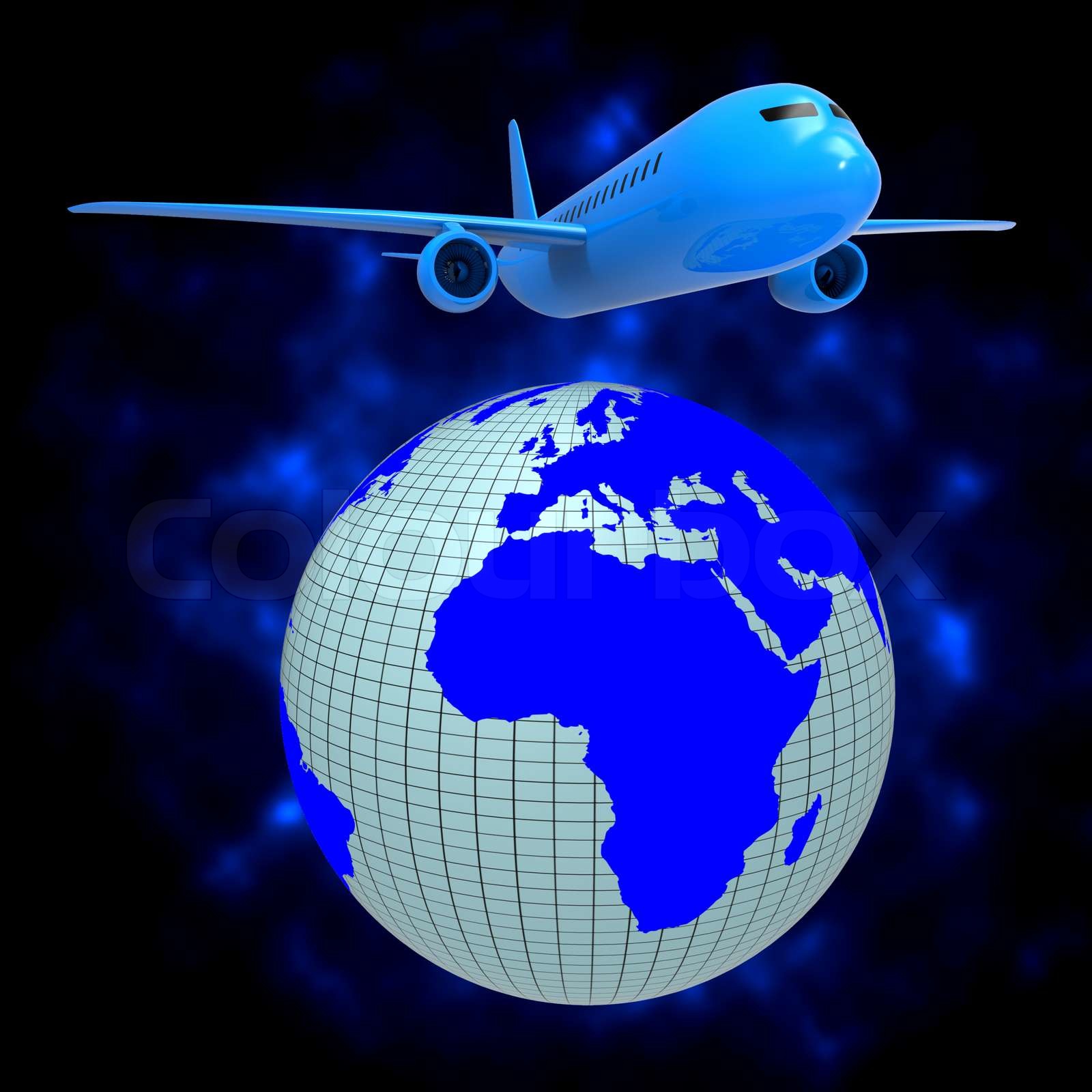 World Plane Shows Travel Guide And Air | Stock image | Colourbox