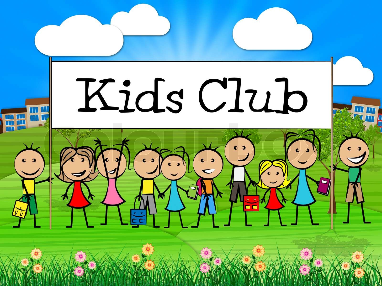 Kids Club Means Games Play And Childhood | Stock image | Colourbox