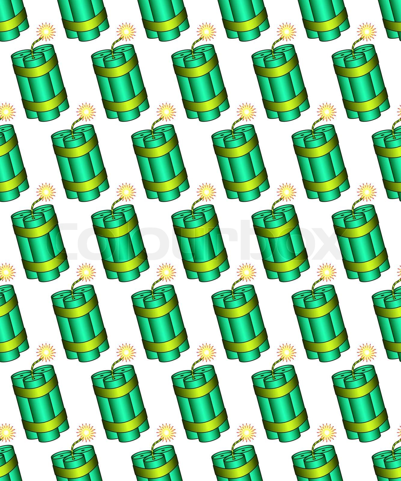 Dynamite pattern | Stock vector | Colourbox