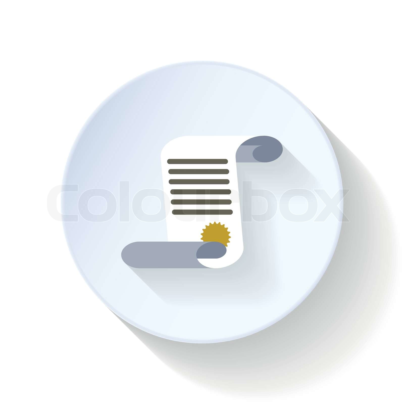 Order flat icon | Stock vector | Colourbox