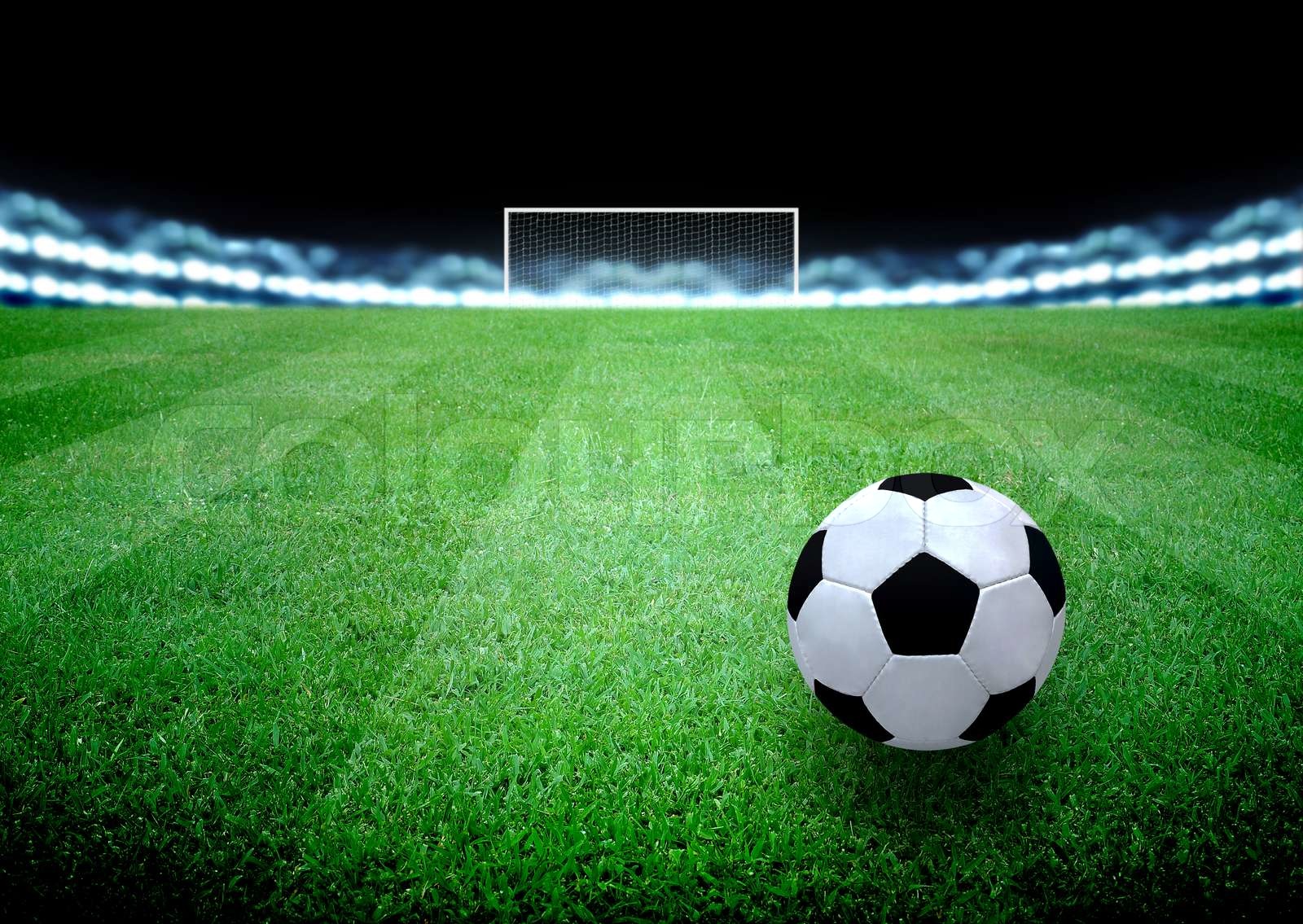 soccer field and the bright lights | Stock image | Colourbox