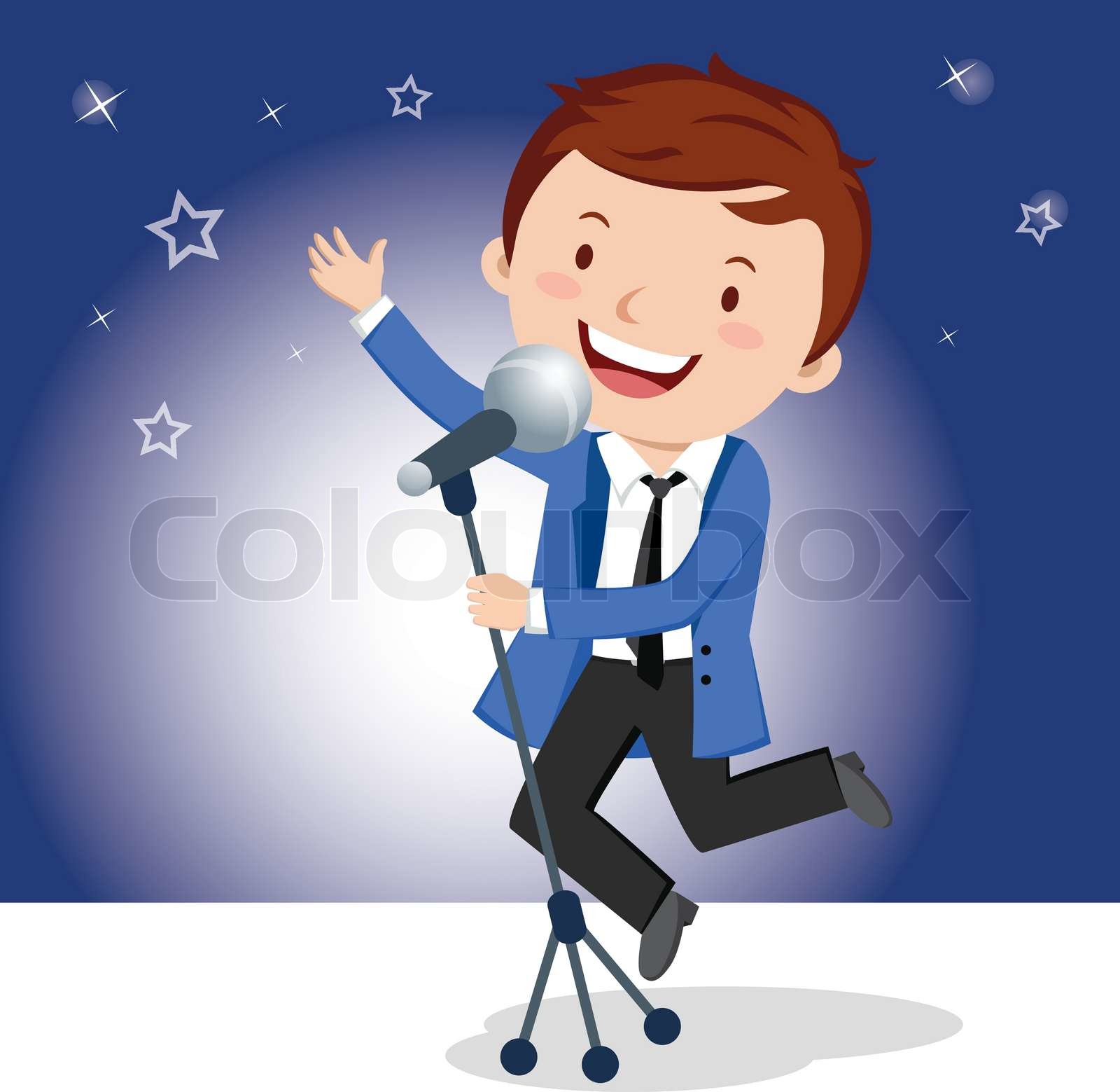 Pop Singer Stock Vector Colourbox Pop Singer Stock Vector Colourbox
