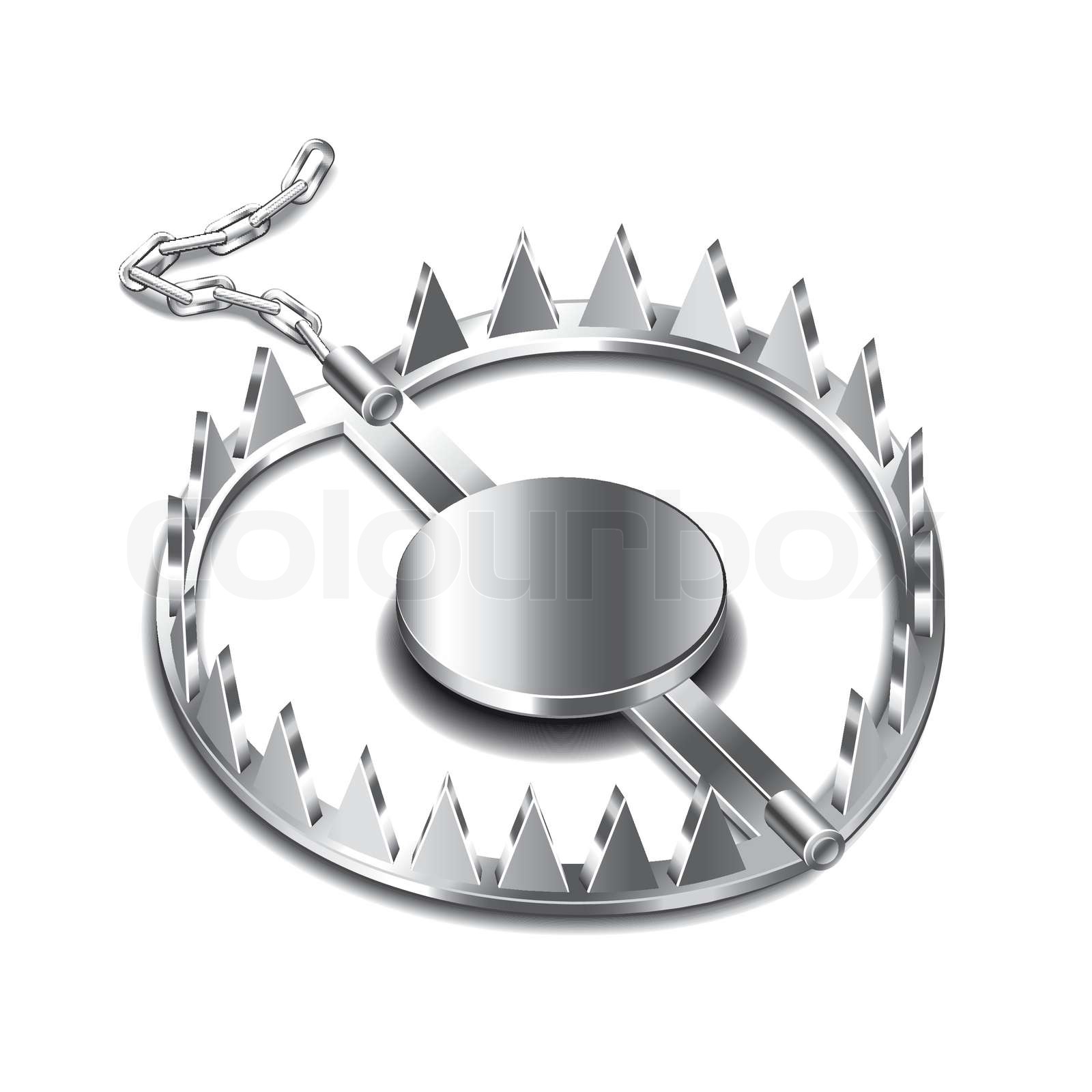 Trap isolated on white vector | Stock vector | Colourbox