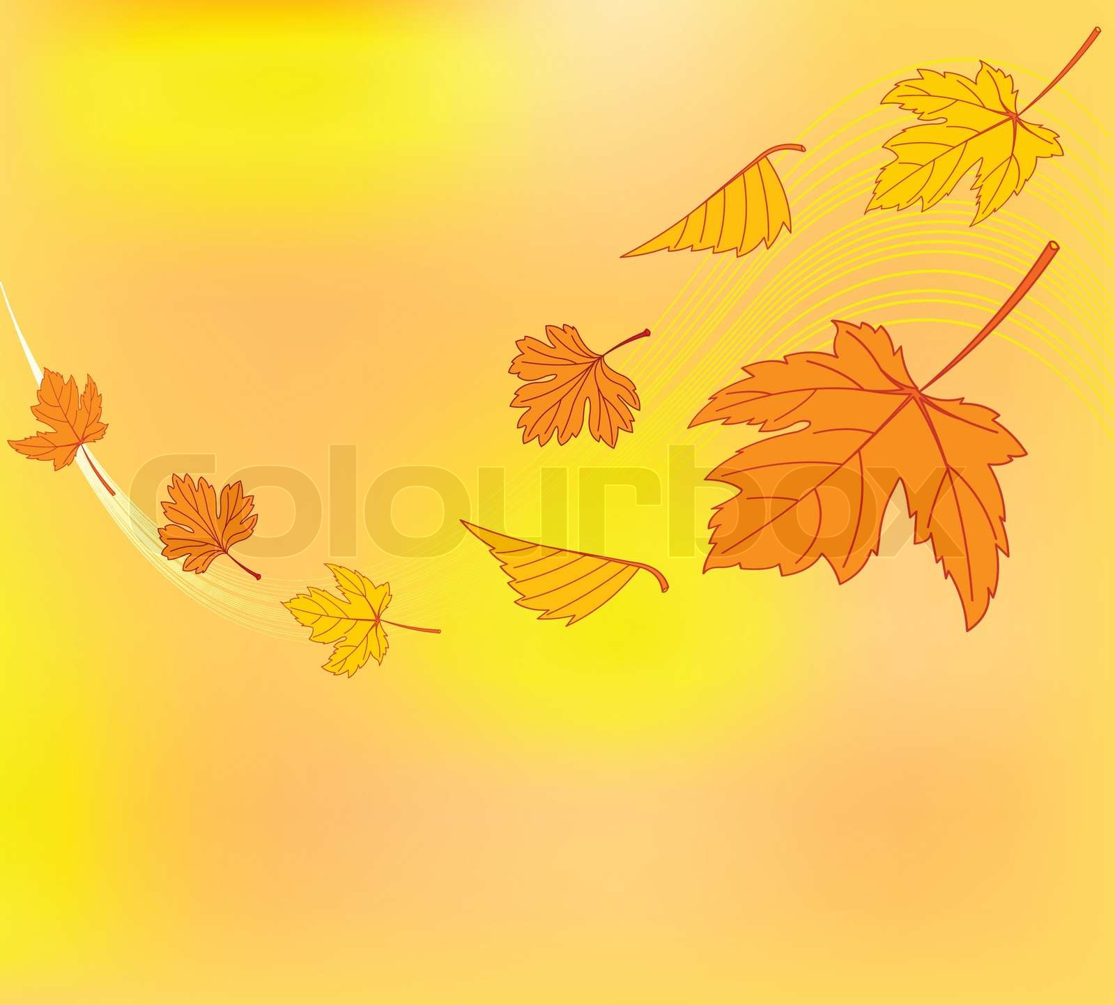 Autumn swirl | Stock vector | Colourbox