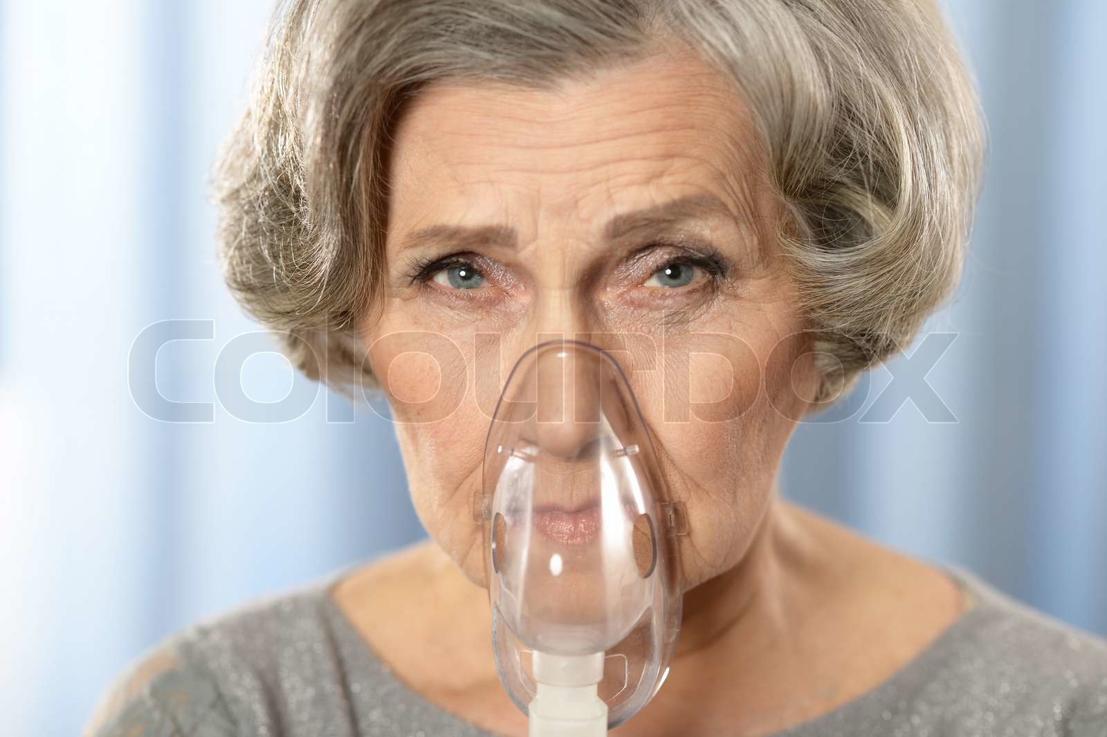 woman with inhale | Stock image | Colourbox