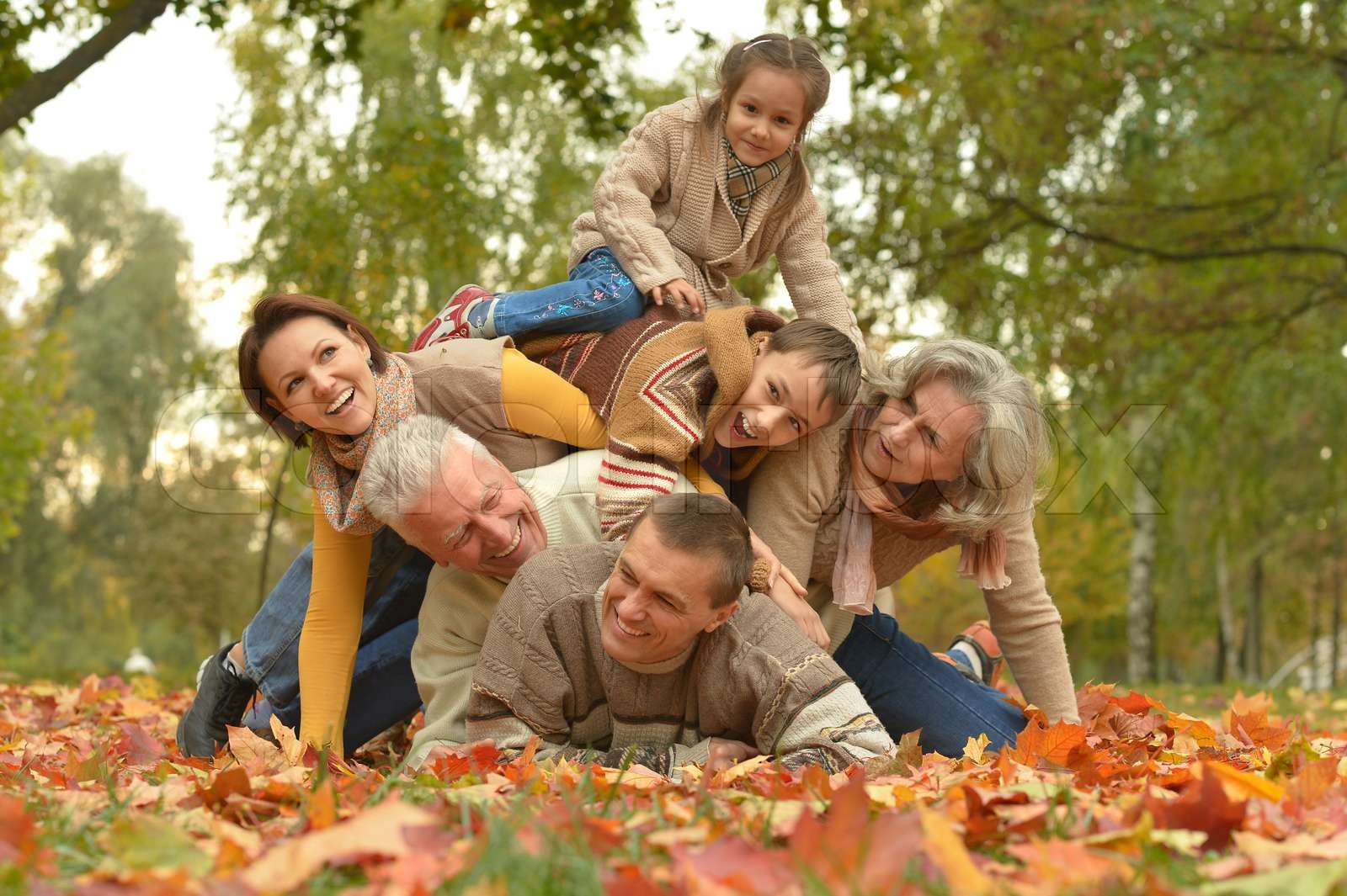 Happy smiling family | Stock image | Colourbox