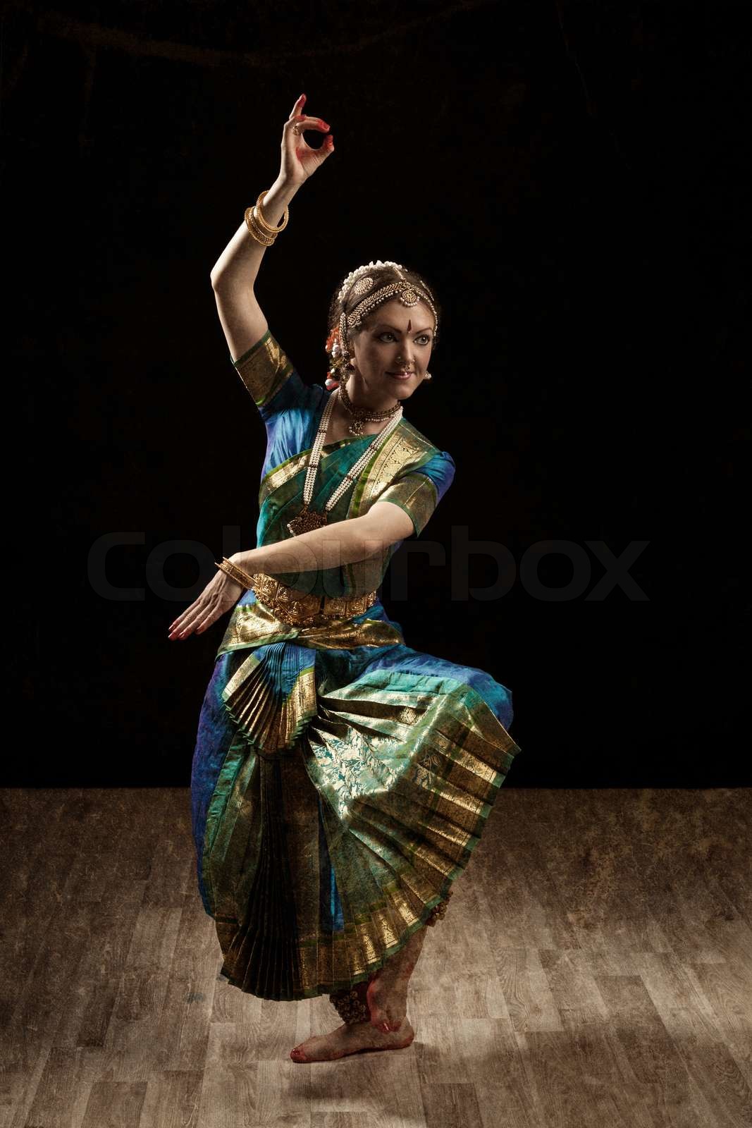 Indian classical dance Bharatanatyam dancer | Stock image | Colourbox