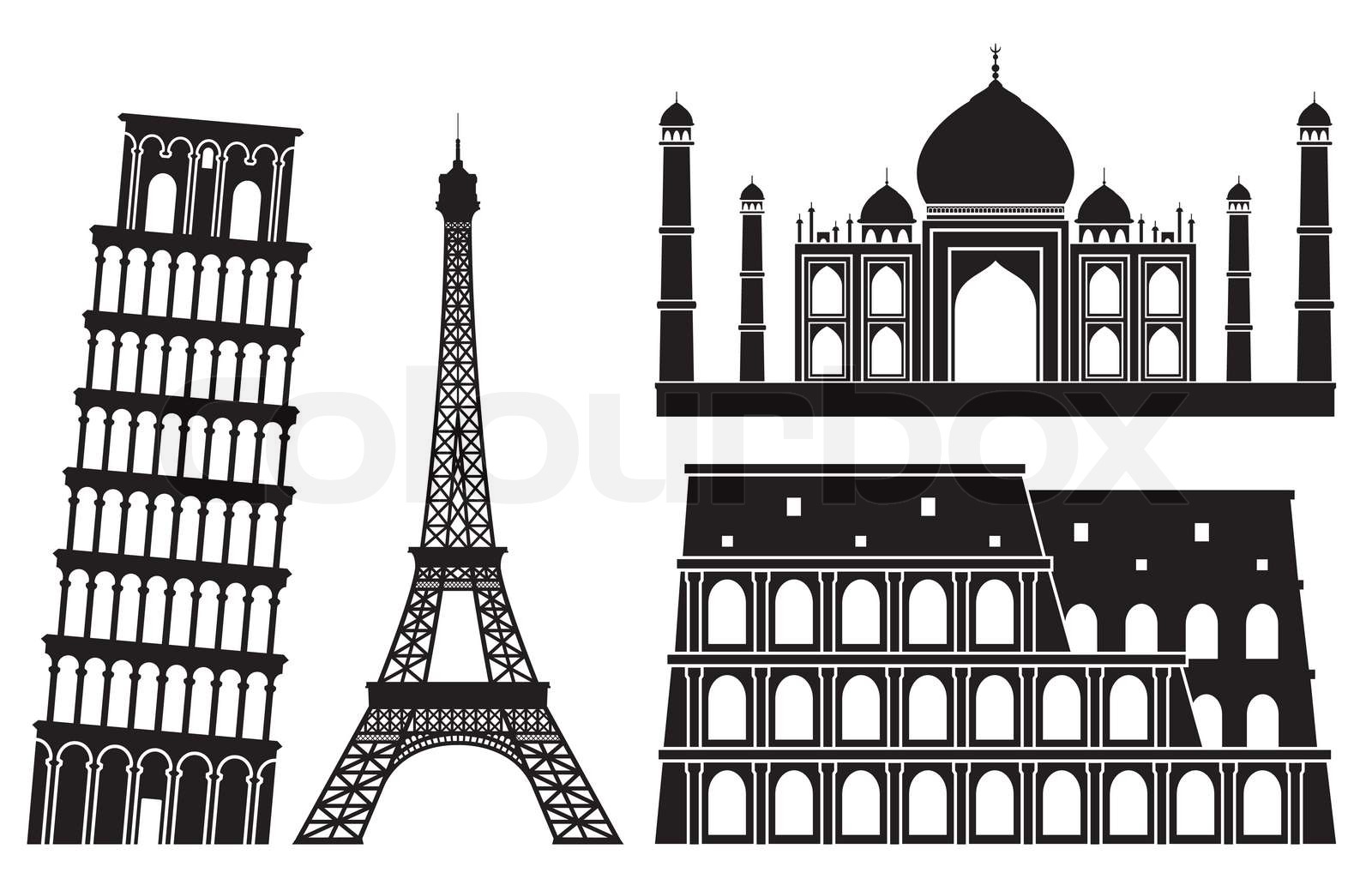Landmarks. | Stock vector | Colourbox