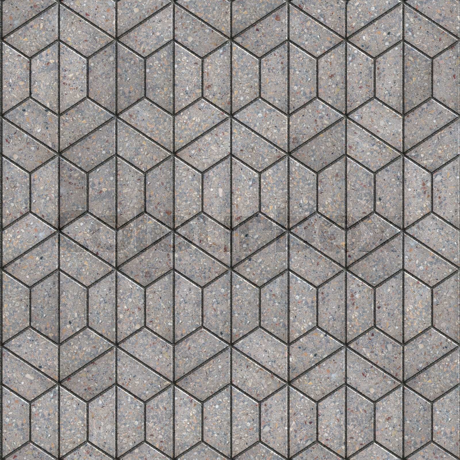 Openwork Gray Pavement Slabs. | Stock image | Colourbox