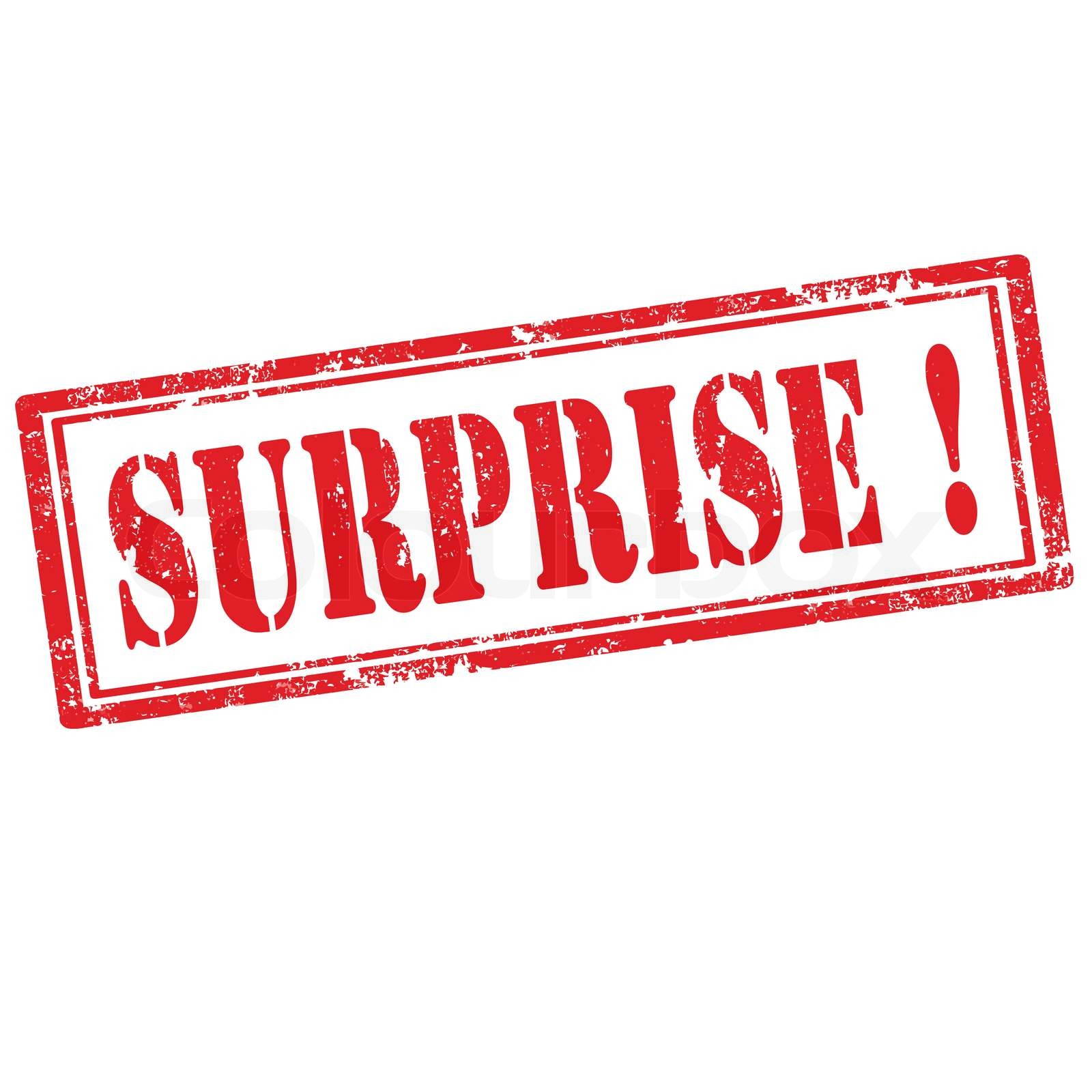 Surprise-stamp | Stock vector | Colourbox
