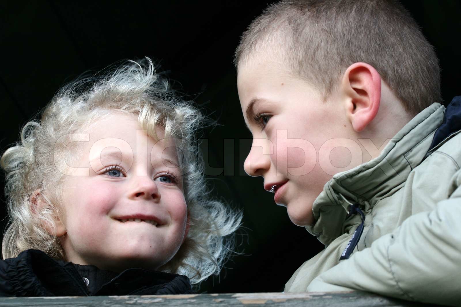 caring, little, boy | Stock image | Colourbox