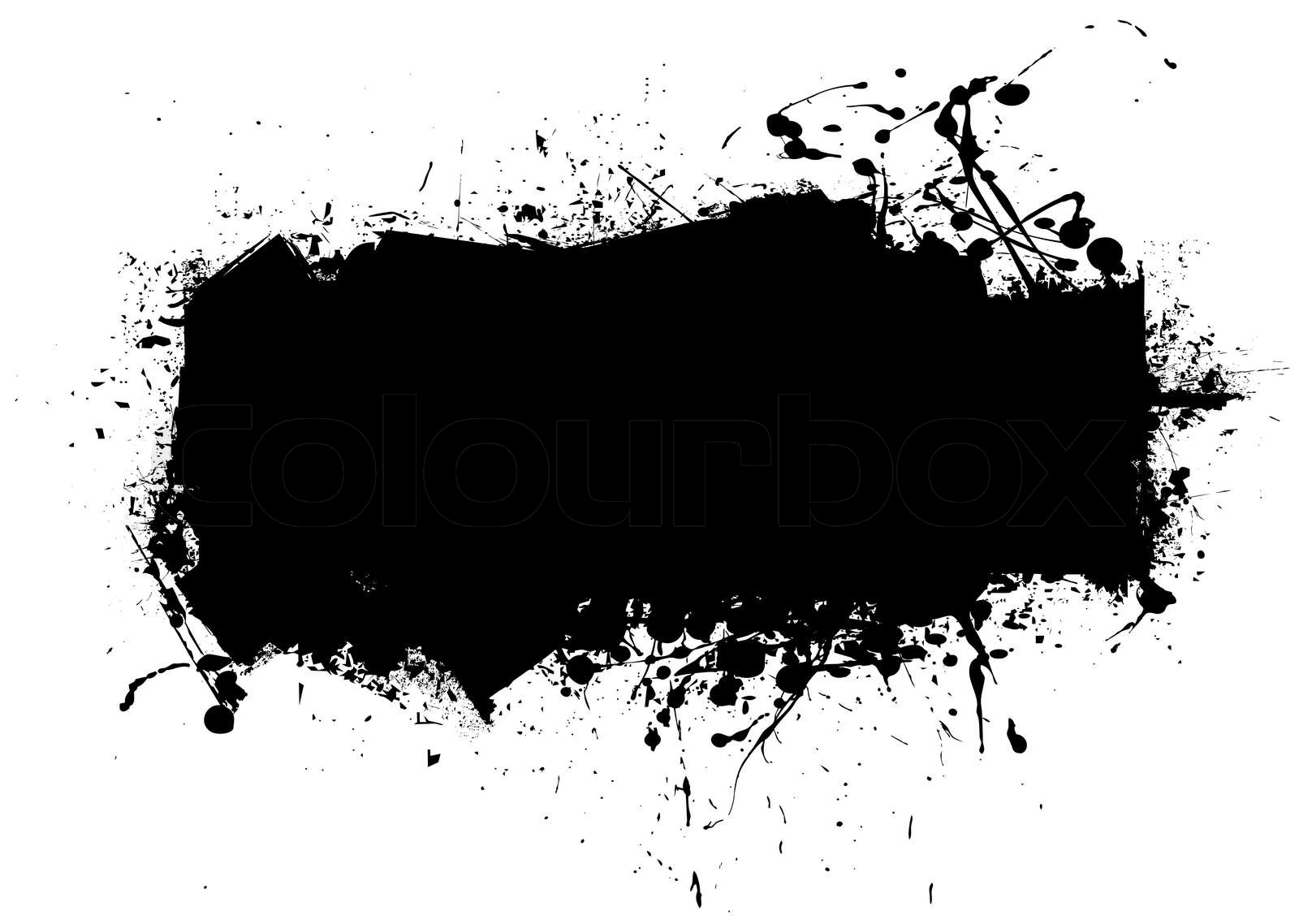 Black ink splat abstract background with room to add text | Stock ...