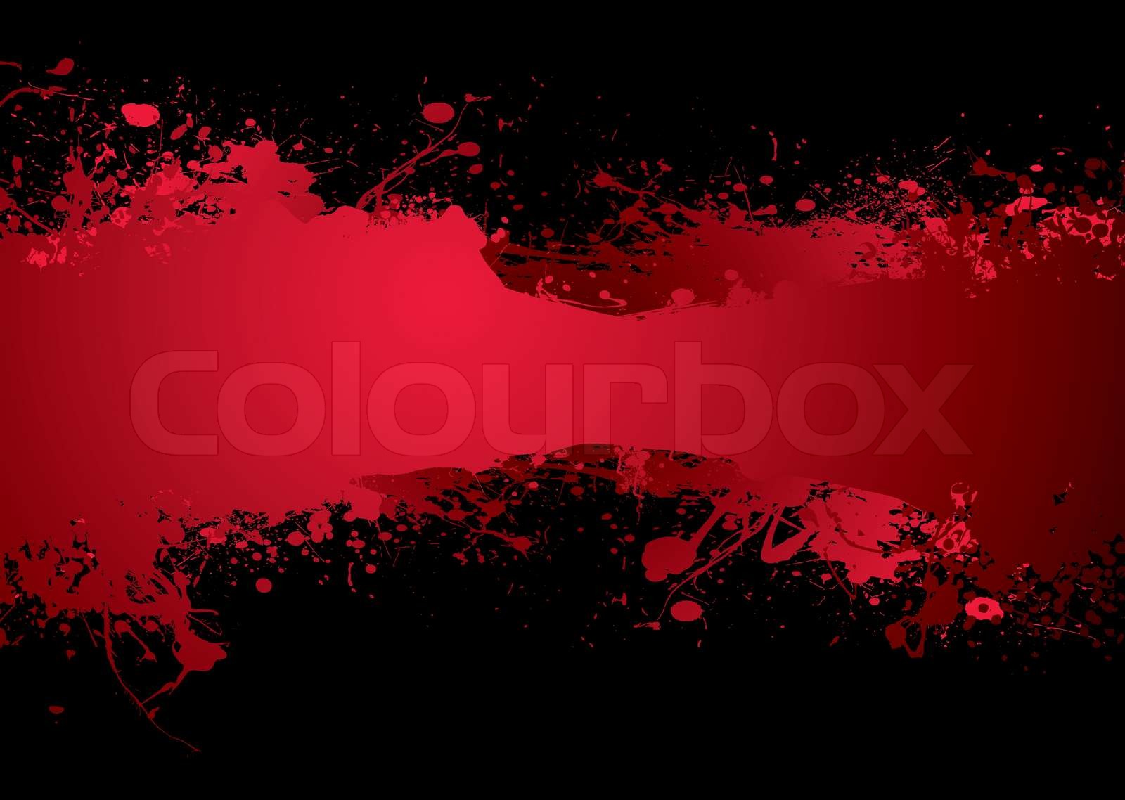 Bright blood red ink banner with room to add your own text | Stock ...
