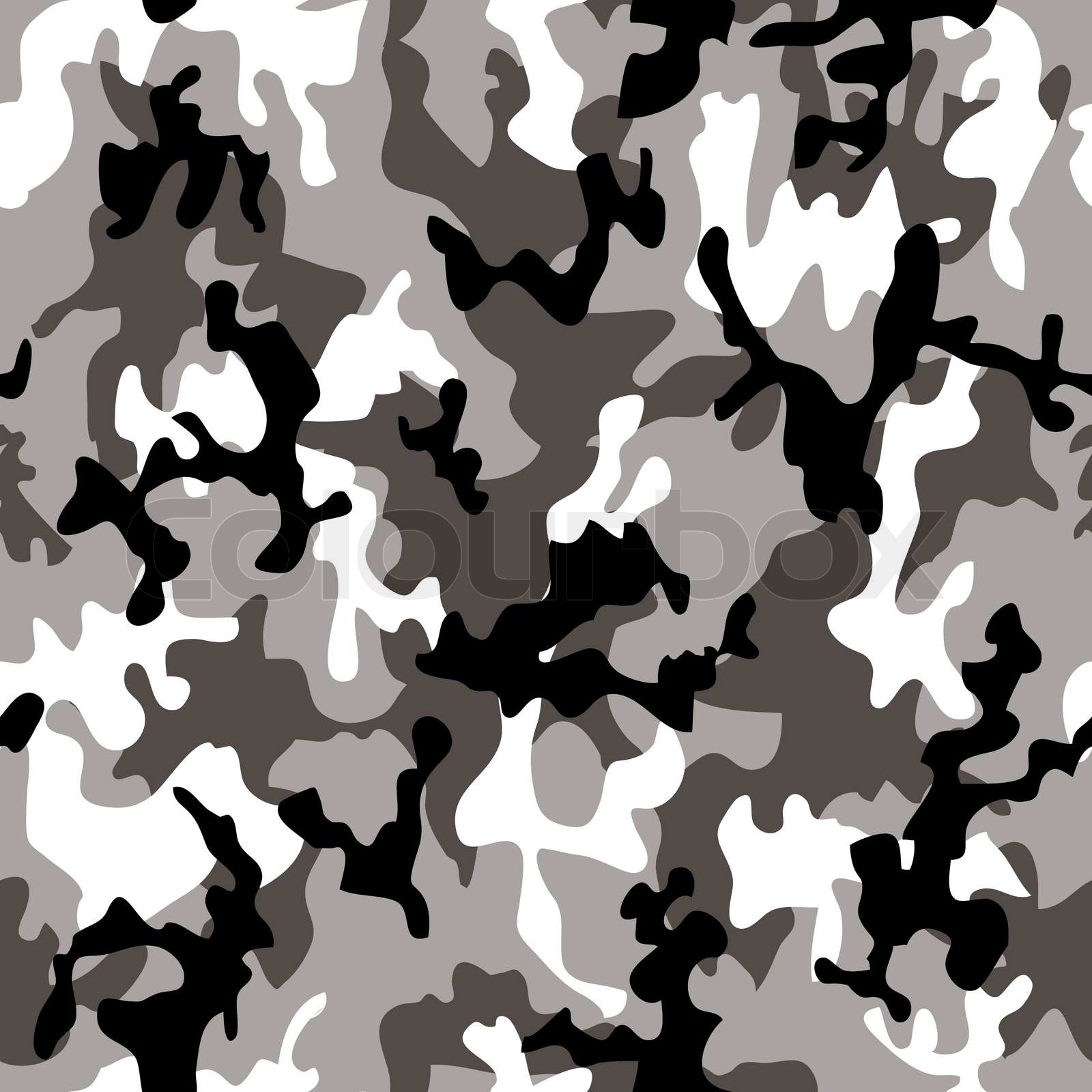 Black Camouflage Pattern