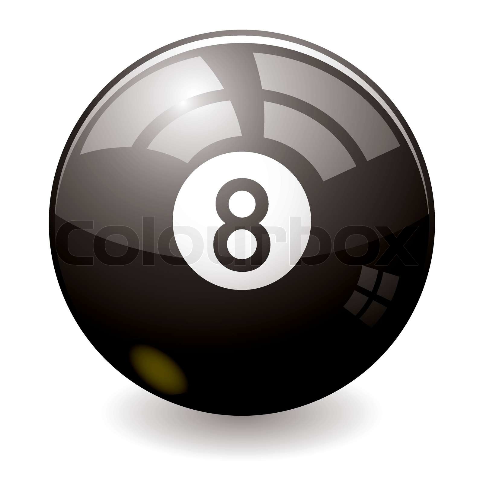 Can the eight ball tell the future maybe this one can | Stock vector ...