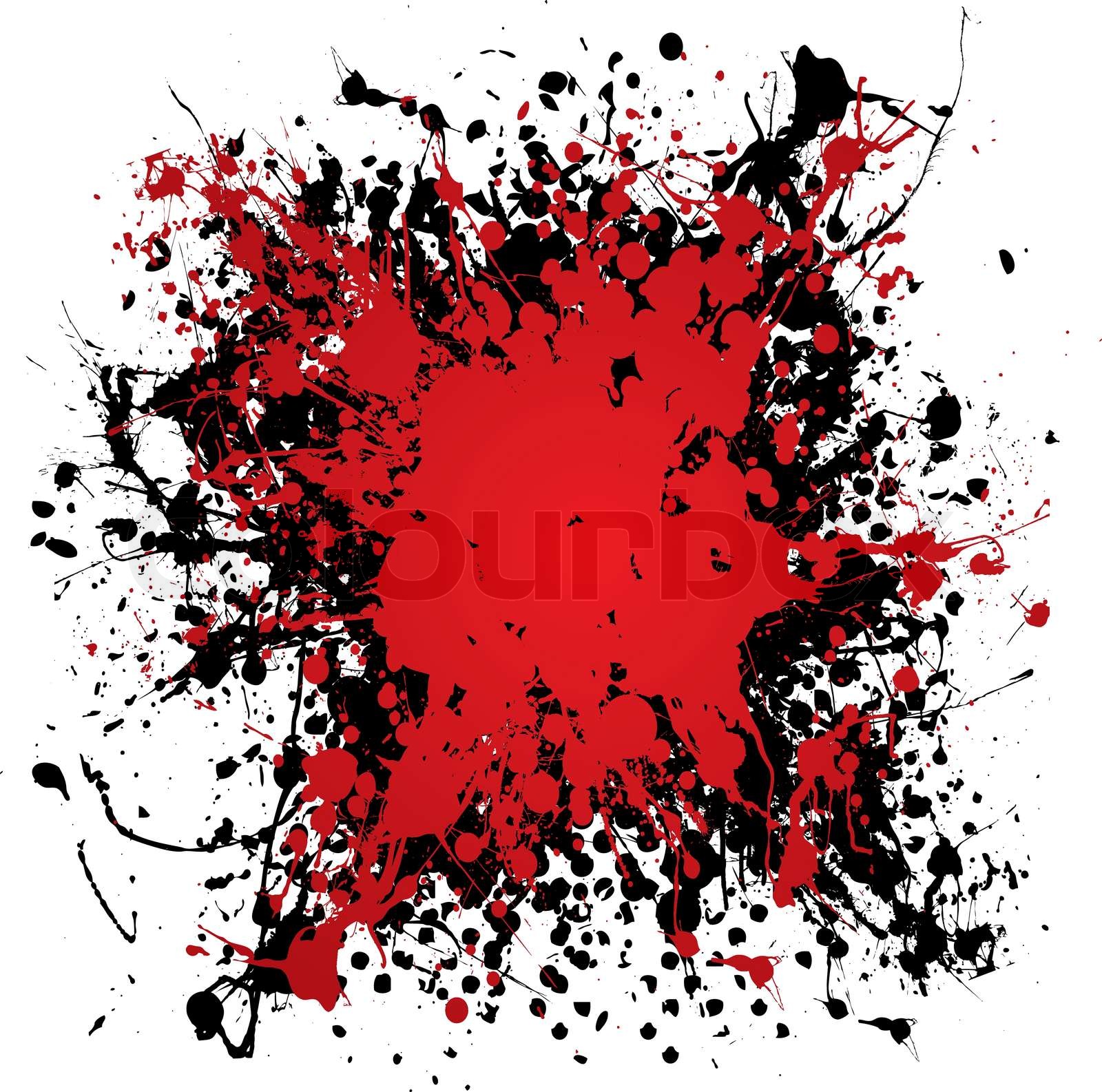 Red Splatter Paint Background
