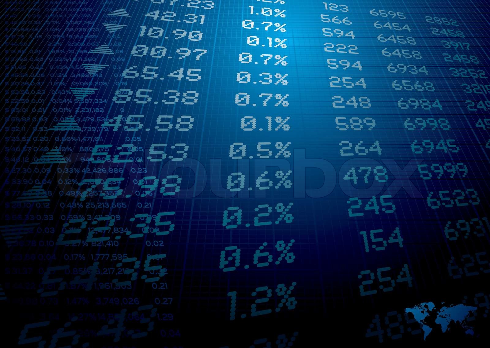 Börse Figuren auf einem Hintergrund ideal für Berichte oder Finanzen ...