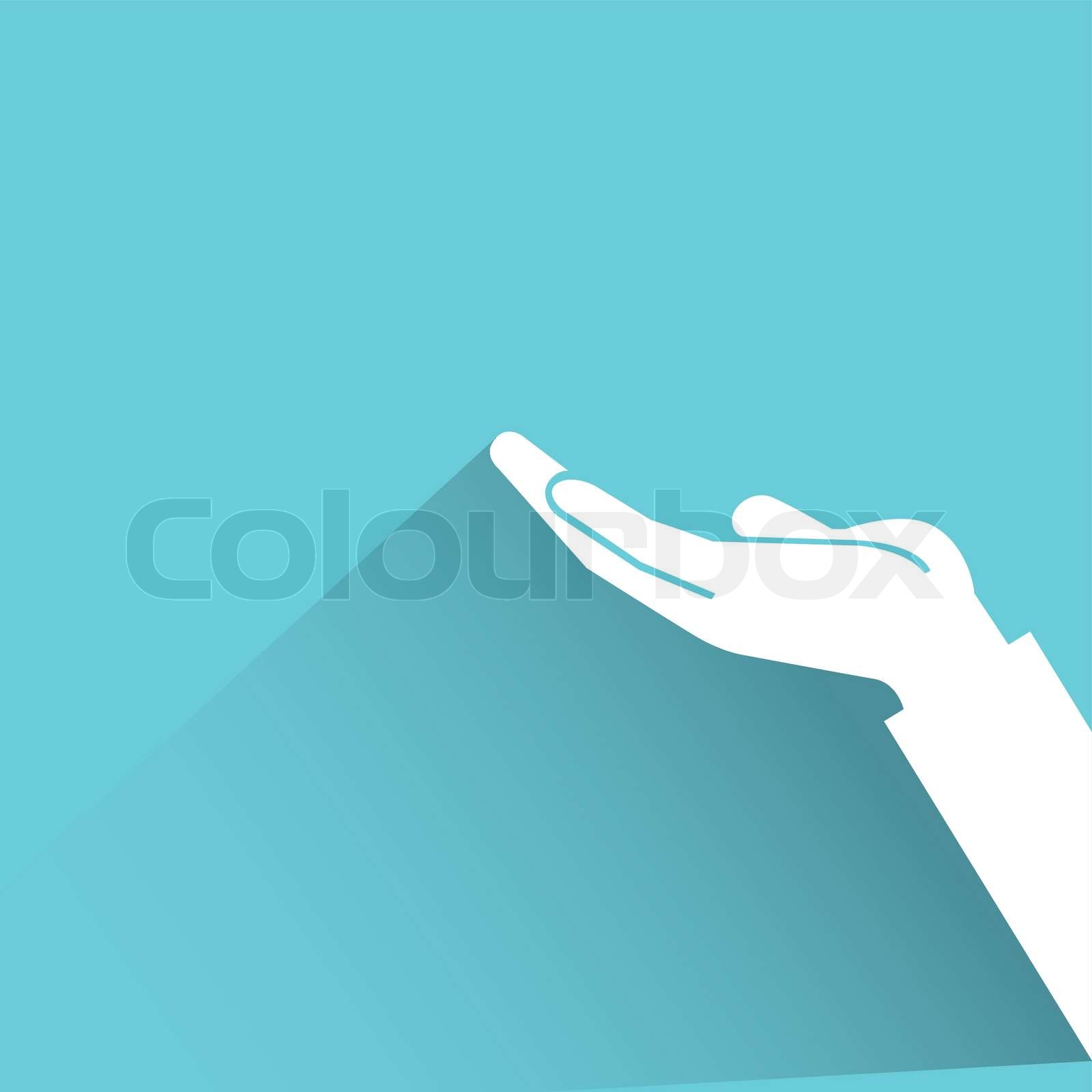 beg hand sign | Stock vector | Colourbox