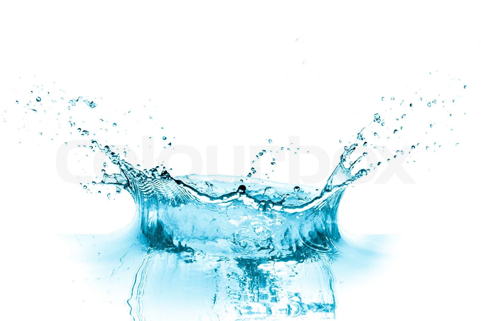turquoise water splash | Stock image | Colourbox