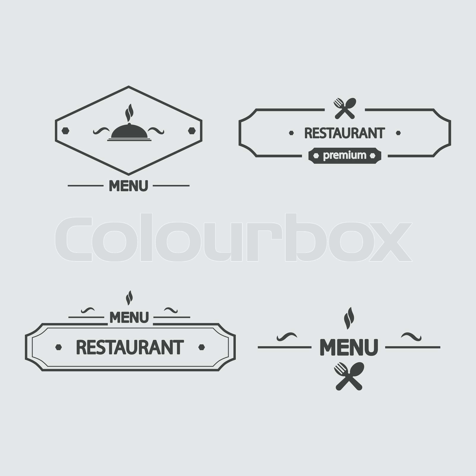 set menu icon | Stock vector | Colourbox