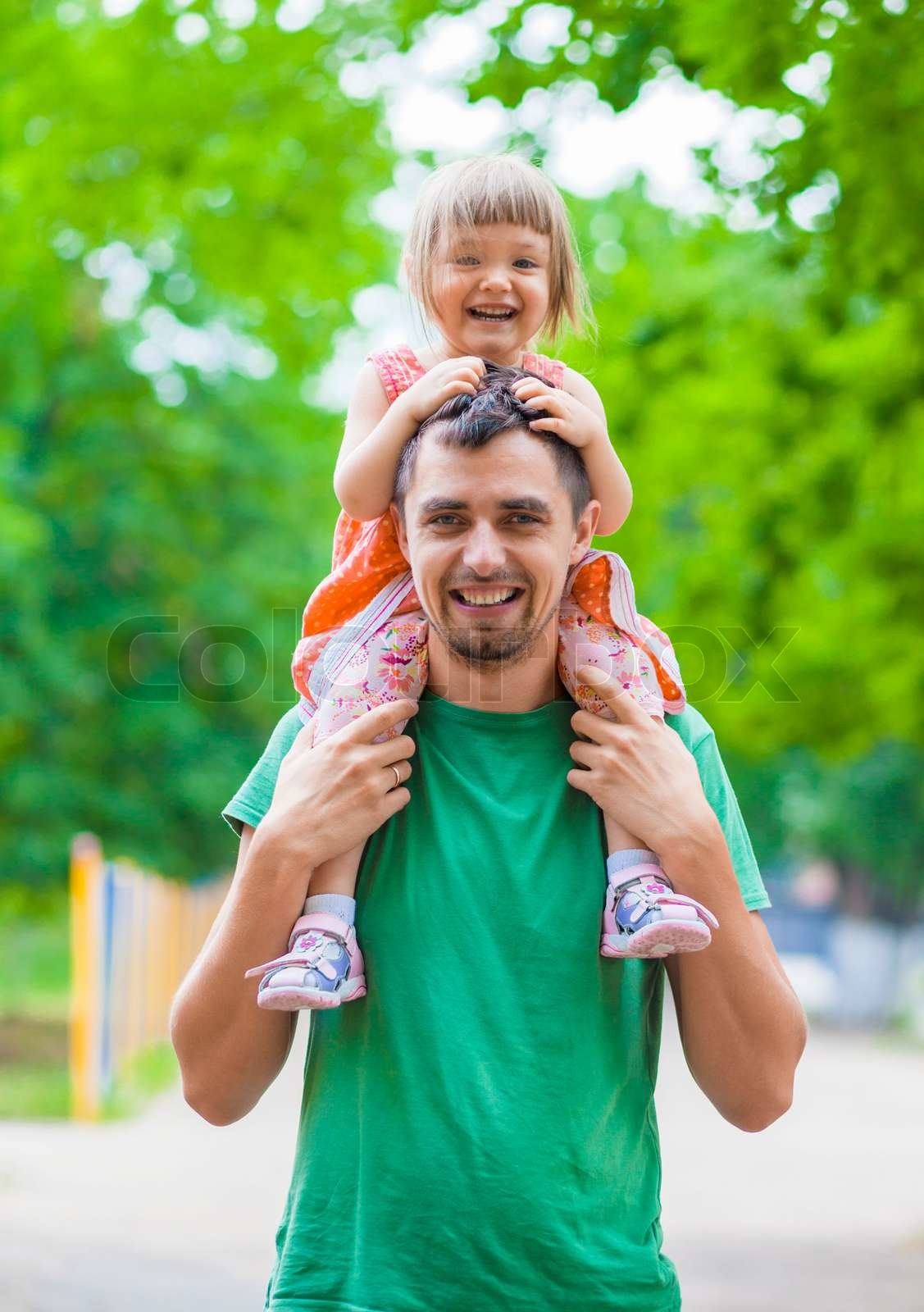 father walking with daughter | Stock image | Colourbox