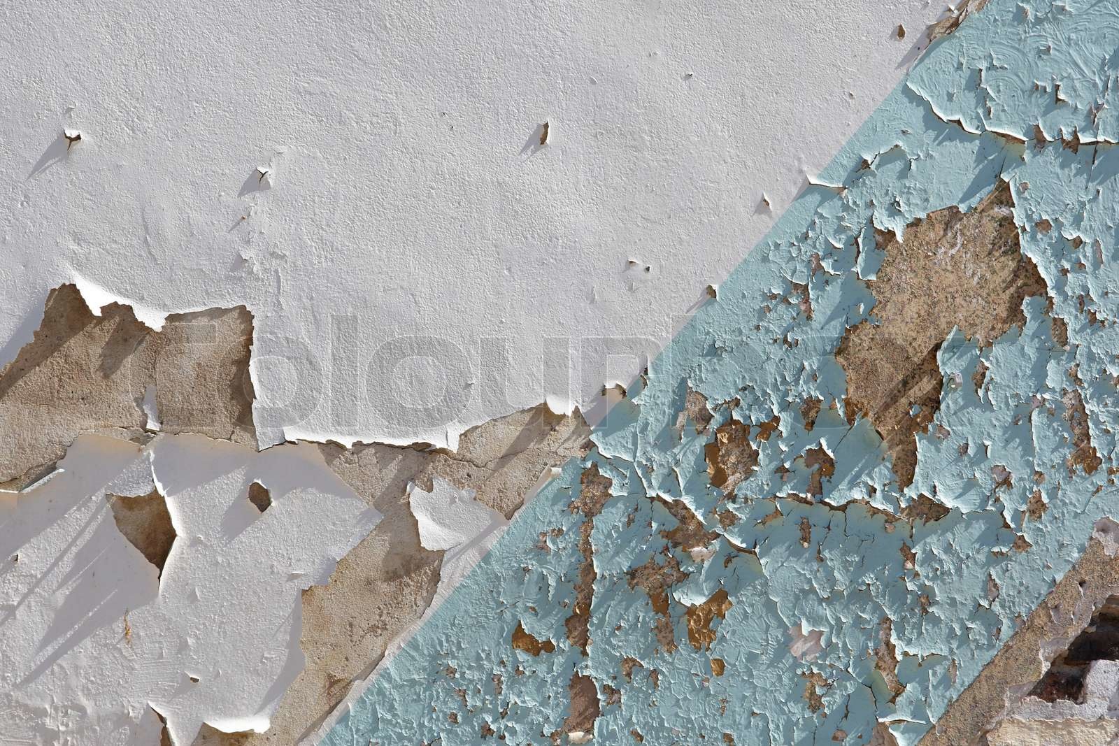A worn and torn wall | Stock image | Colourbox
