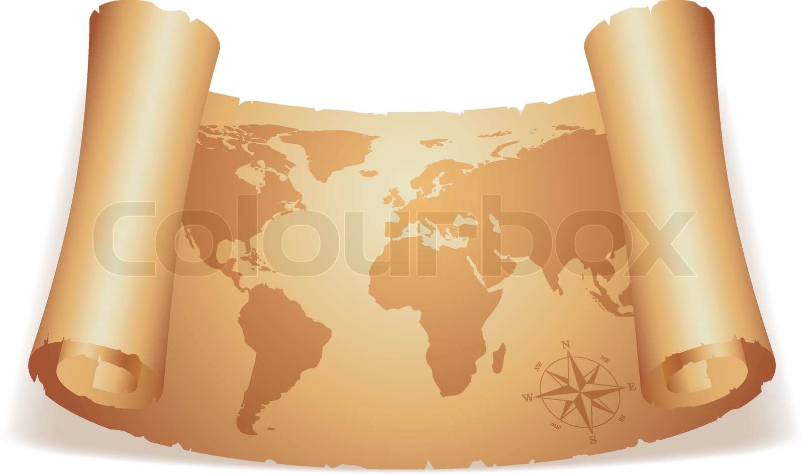 Old map. | Stock vector | Colourbox