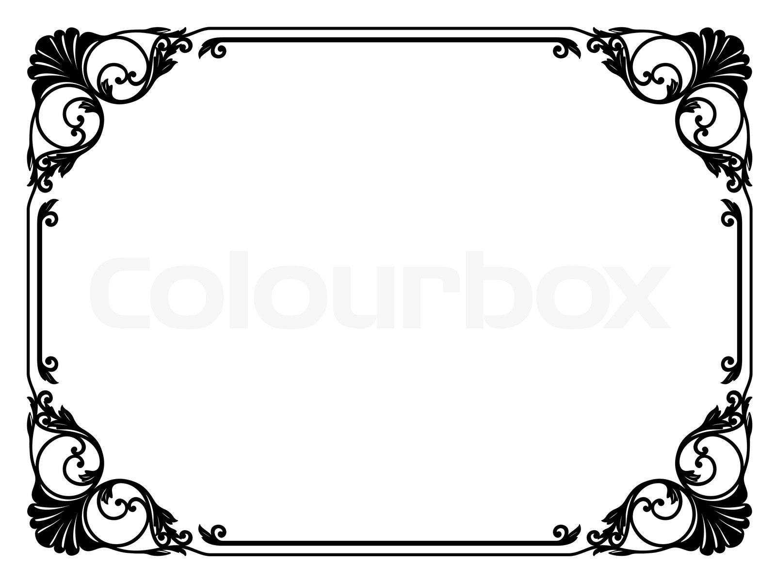 Fancy Black Picture Frame