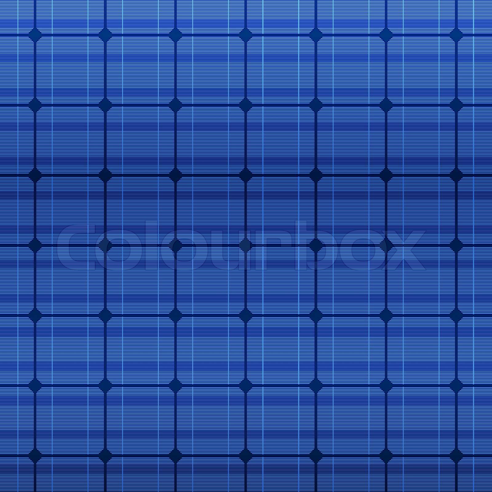 Blue electric solar panel pattern. Vector | Stock vector | Colourbox