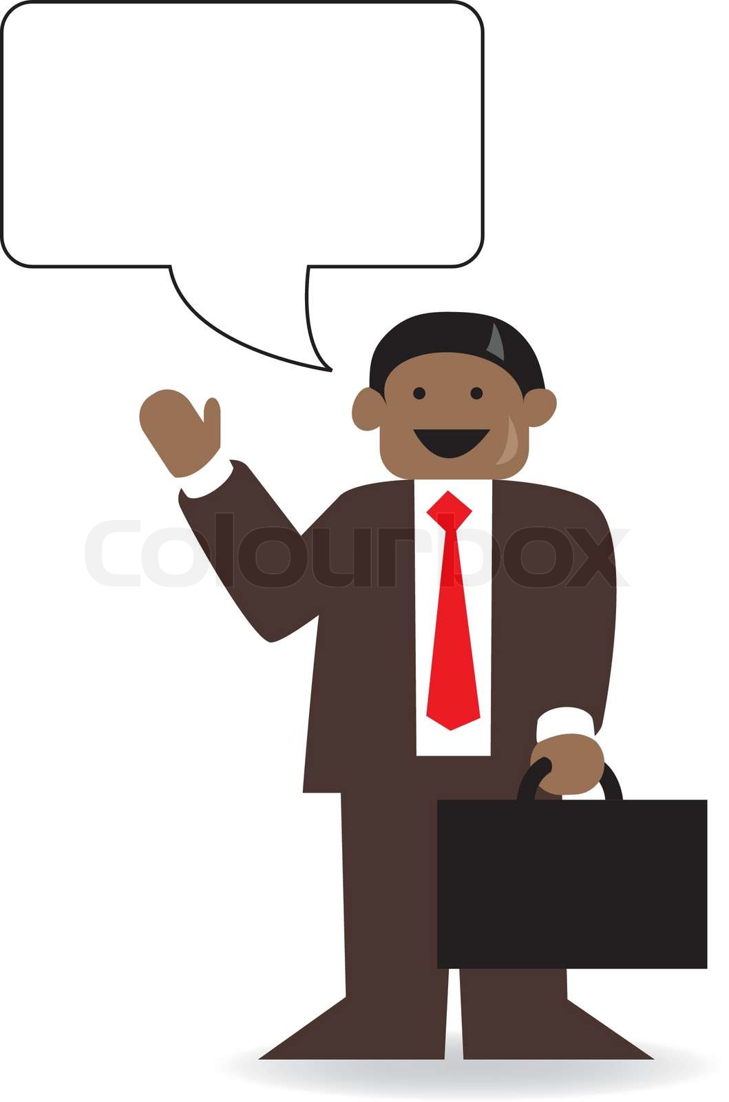 speeches, salesperson, cartoon | Stock vector | Colourbox