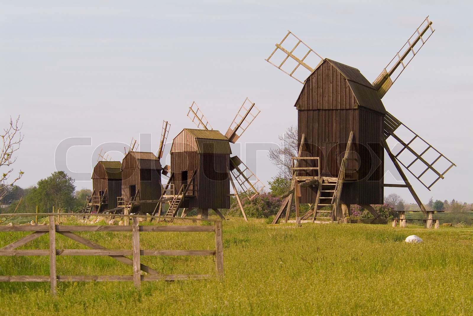 wind, windmill, wooden, mill, sky, old, nature, traditional ...