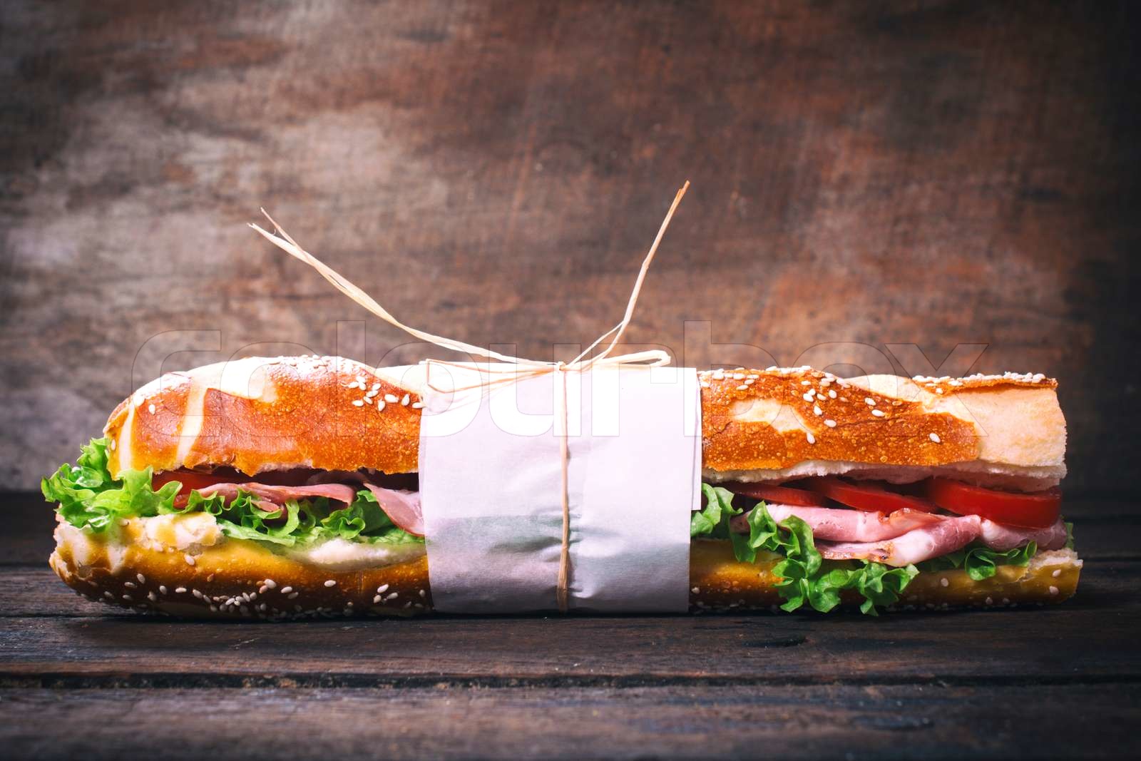 Long sandwich | Stock image | Colourbox