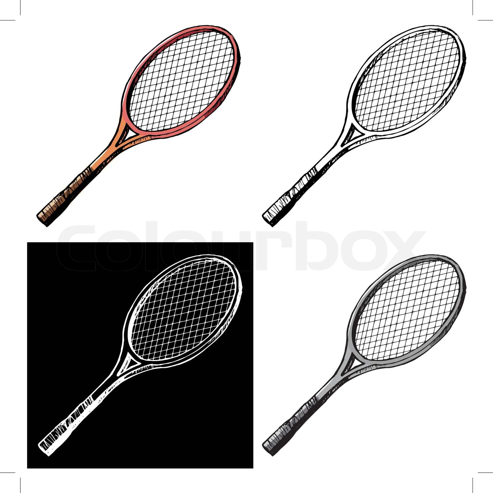 tennis bat | Stock vector | Colourbox