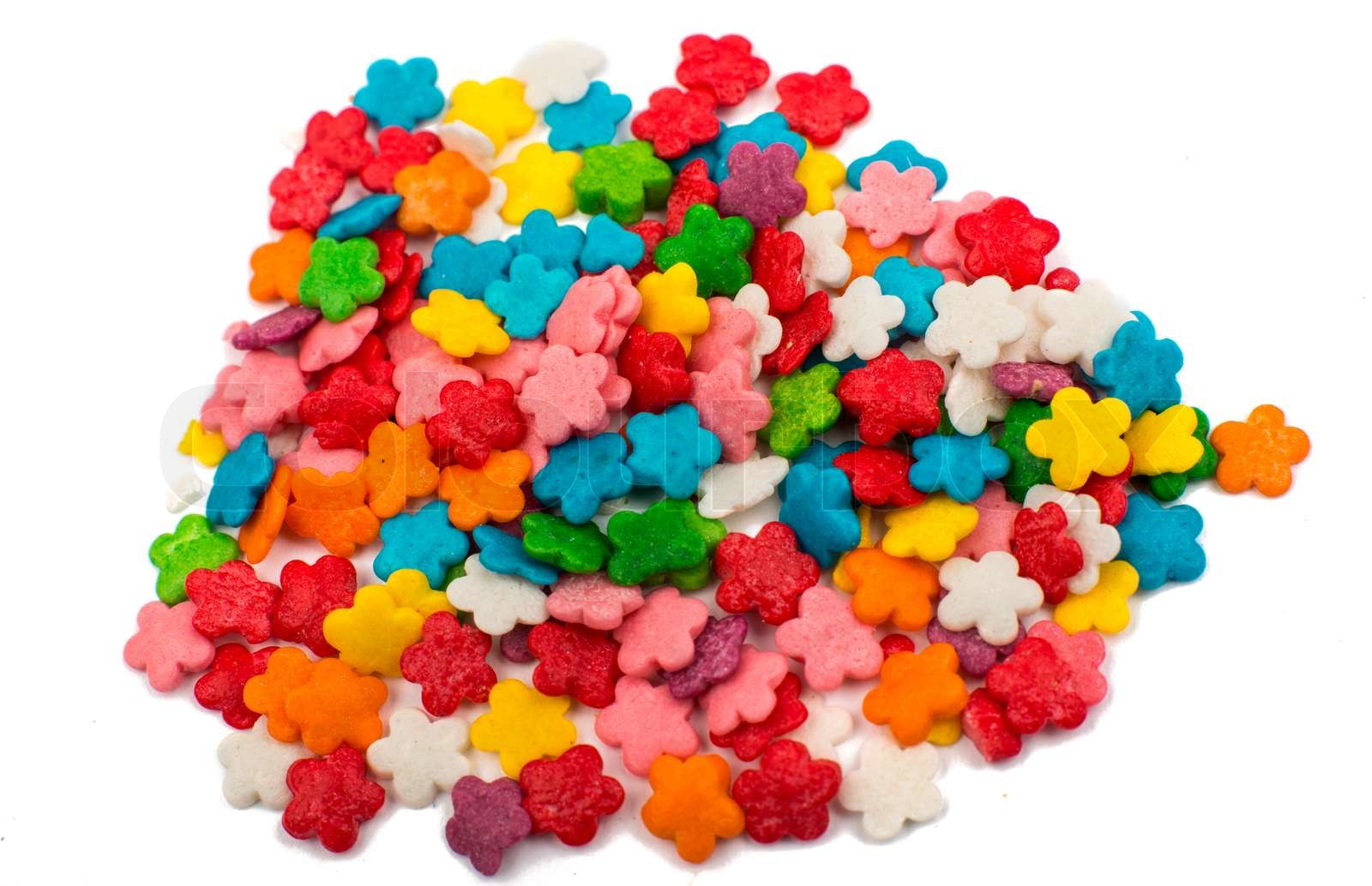 small sugar flowers | Stock image | Colourbox