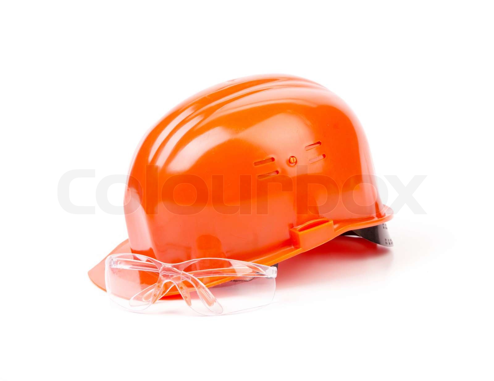 Red hard hat | Stock image | Colourbox