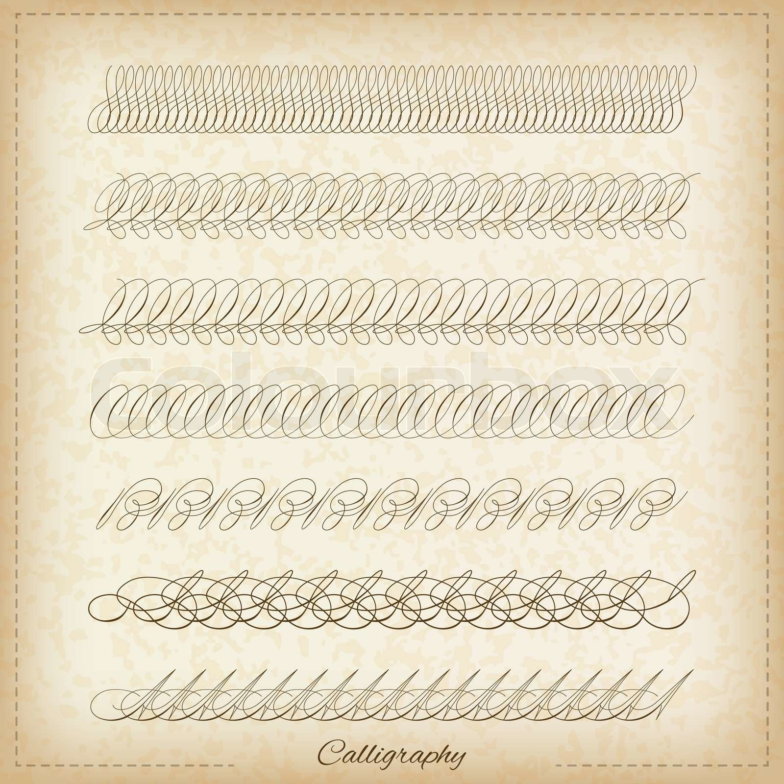 Calligraphy elements | Stock vector | Colourbox