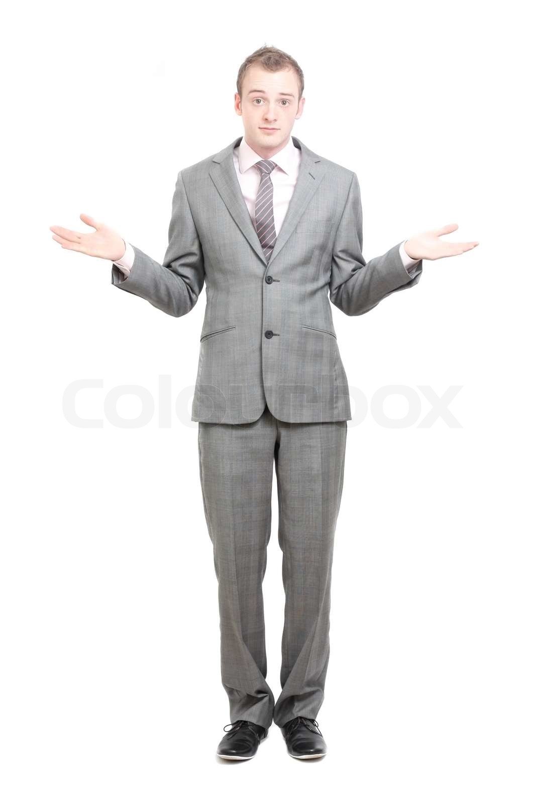 A business man shrugging | Stock image | Colourbox