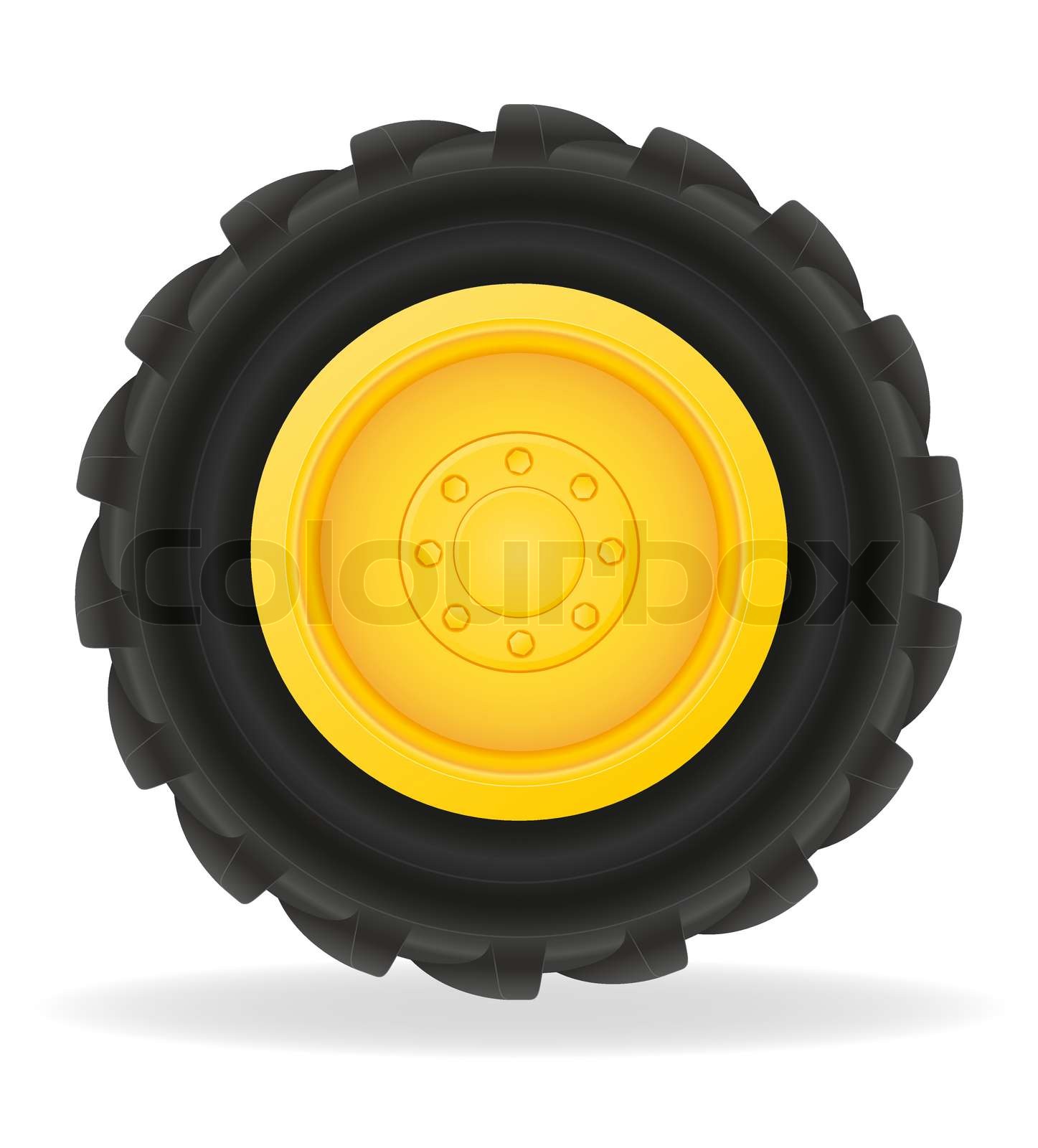 traktor, vektor, rad | Stock-Vektor | Colourbox