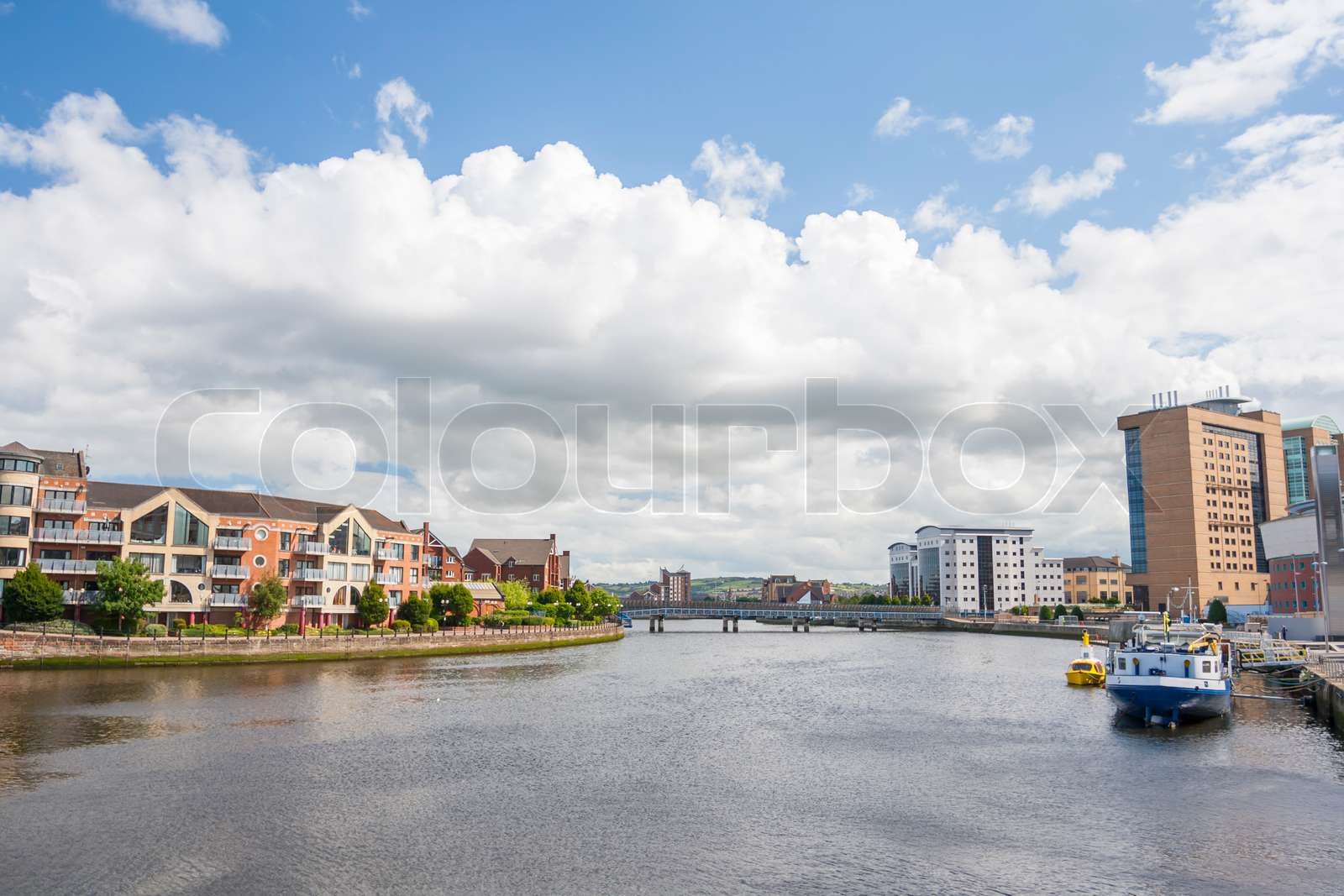 River Lagan in Belfast | Stock image | Colourbox