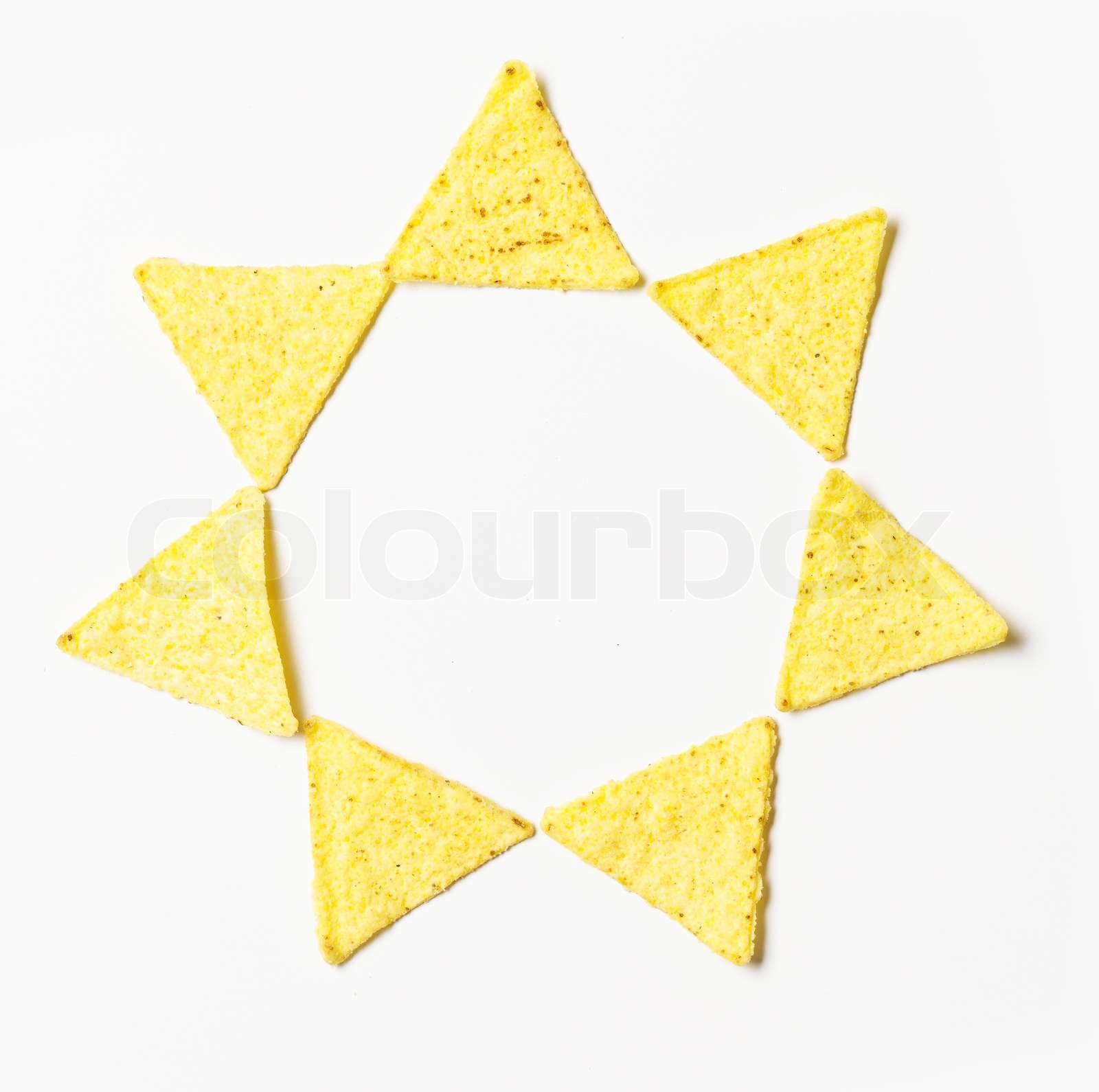 Junkfood or Snack food - tortilla - star-shaped | Stock image | Colourbox