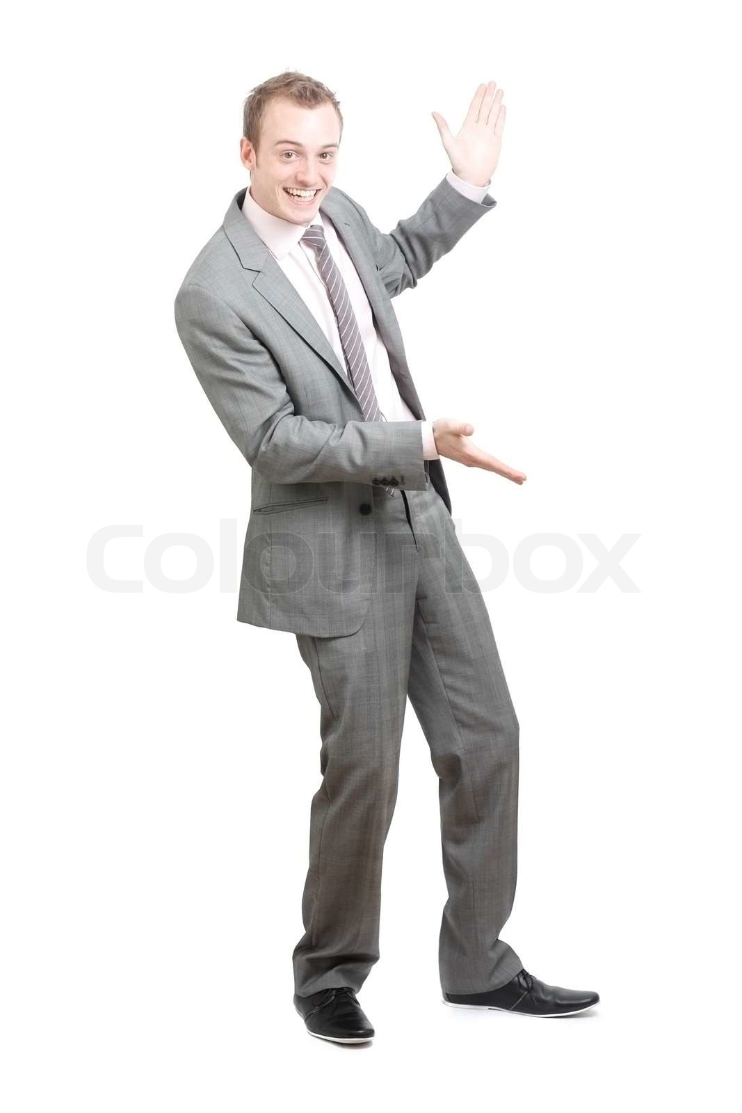 A business man presenting | Stock image | Colourbox