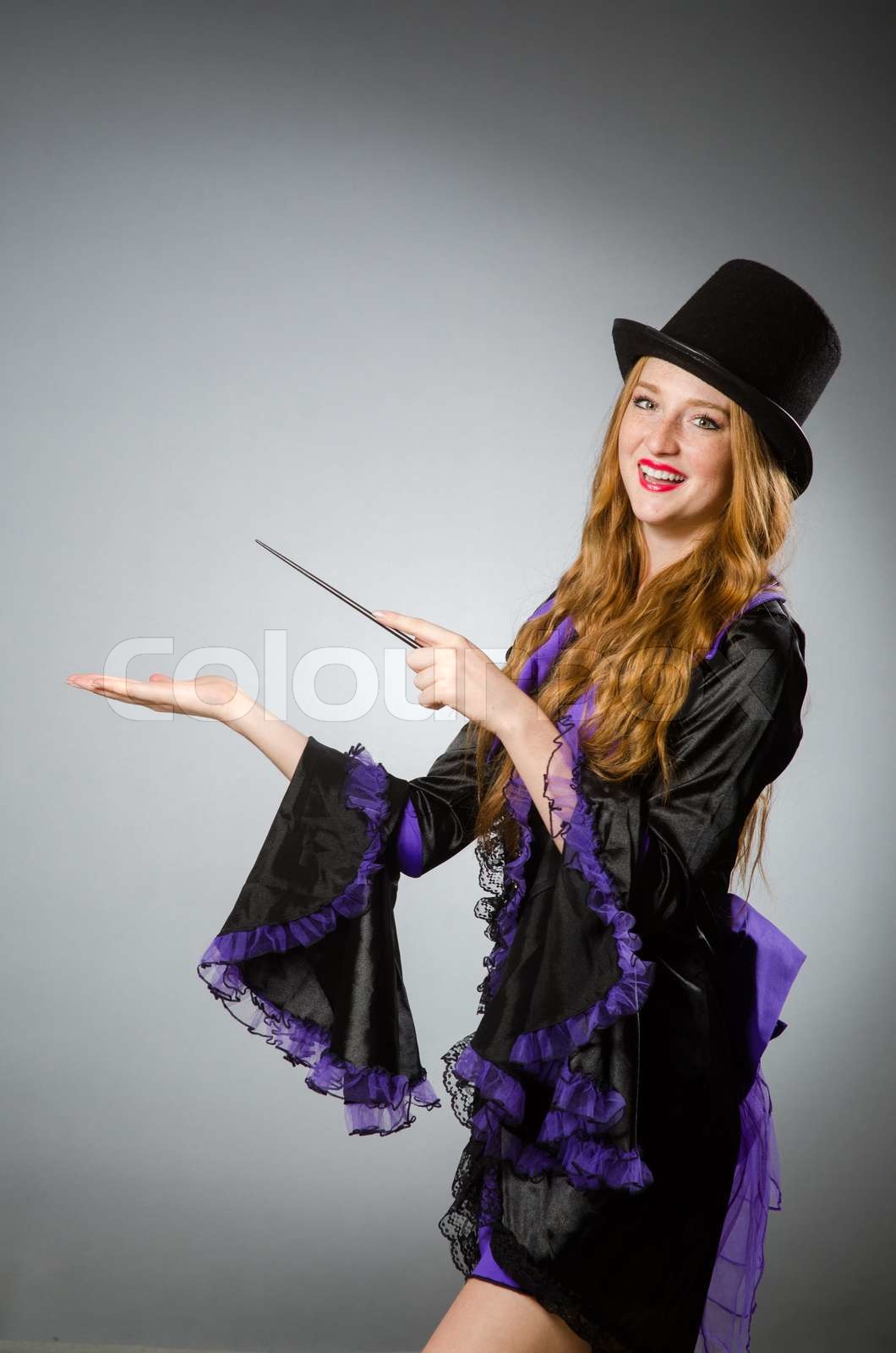 Witch doing her dirty tricks | Stock image | Colourbox