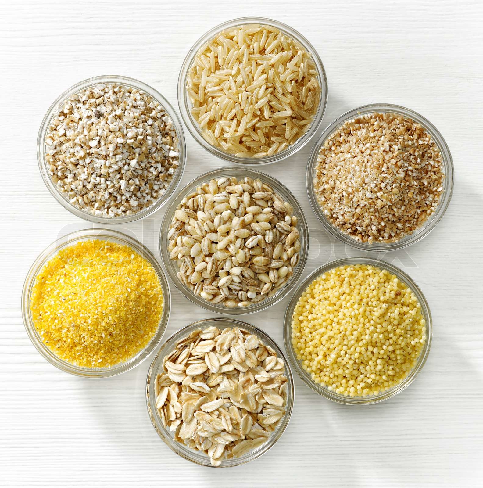 various types of cereal grains | Stock image | Colourbox