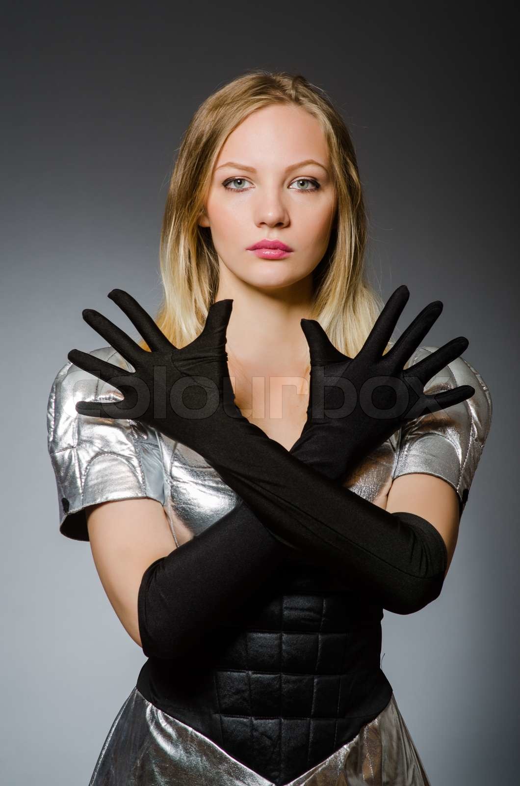 Tech woman in futuristic concept | Stock image | Colourbox