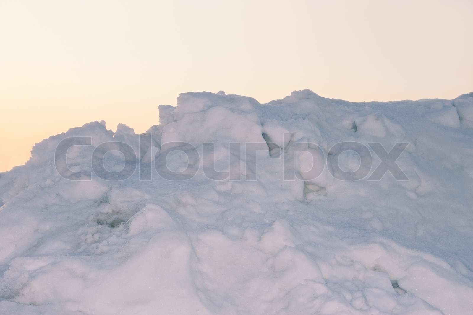Large heap of snow | Stock image | Colourbox