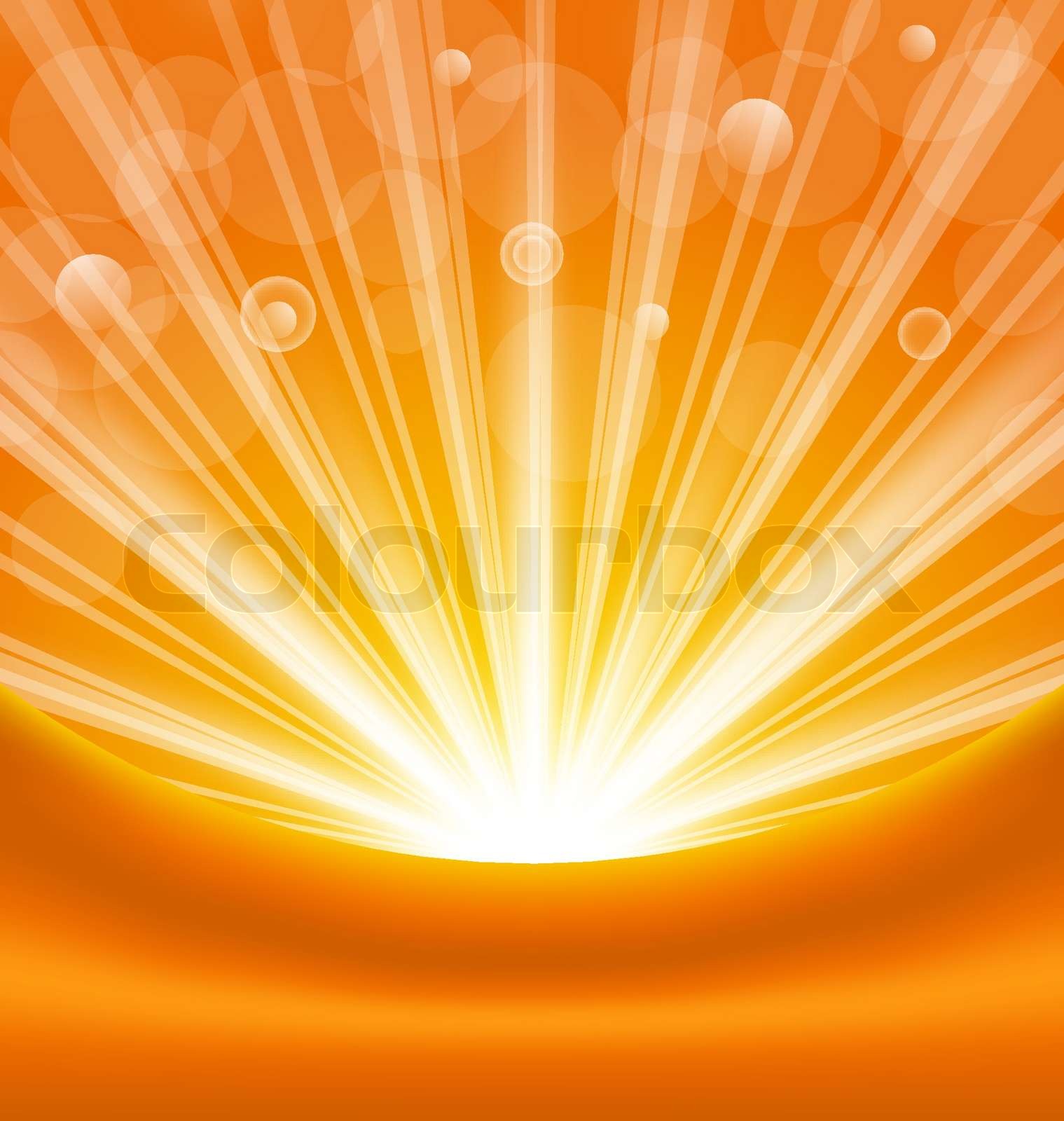 Sunlight Rays Vector