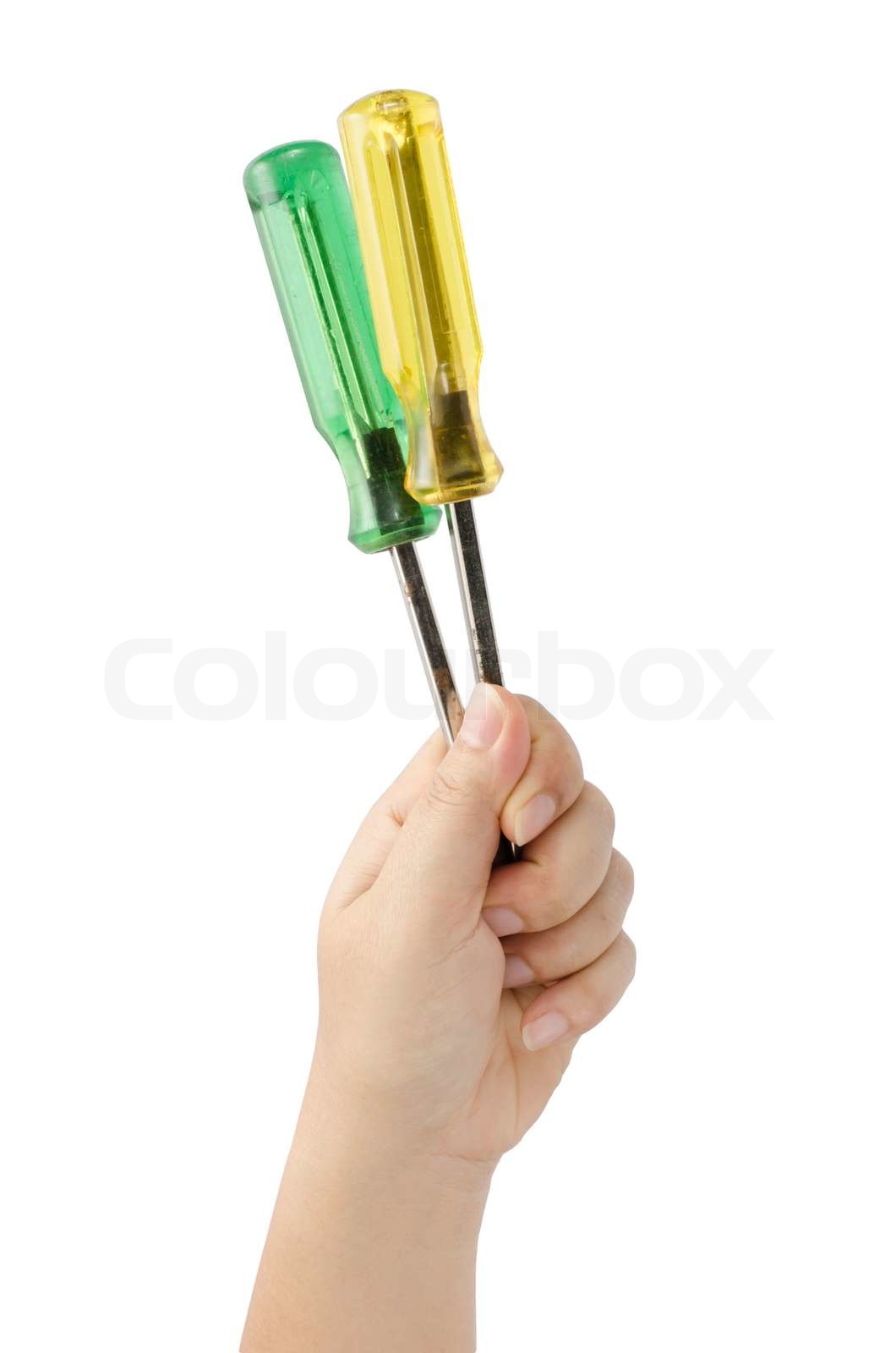 Hand hold screw driver | Stock image | Colourbox