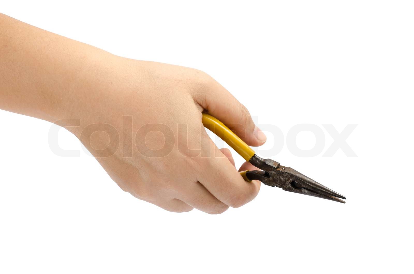 Hand hold pliers | Stock image | Colourbox
